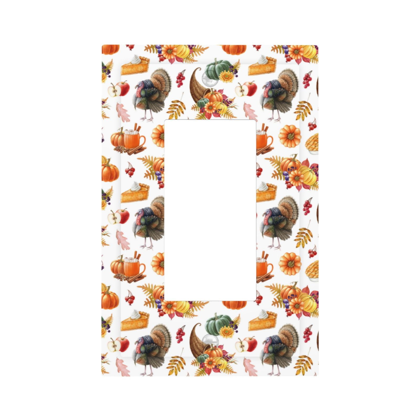 KLL Thanksgiving Turkeys 1 Pattern Electrical Outlet Covers, 3" x 5" 1 ...