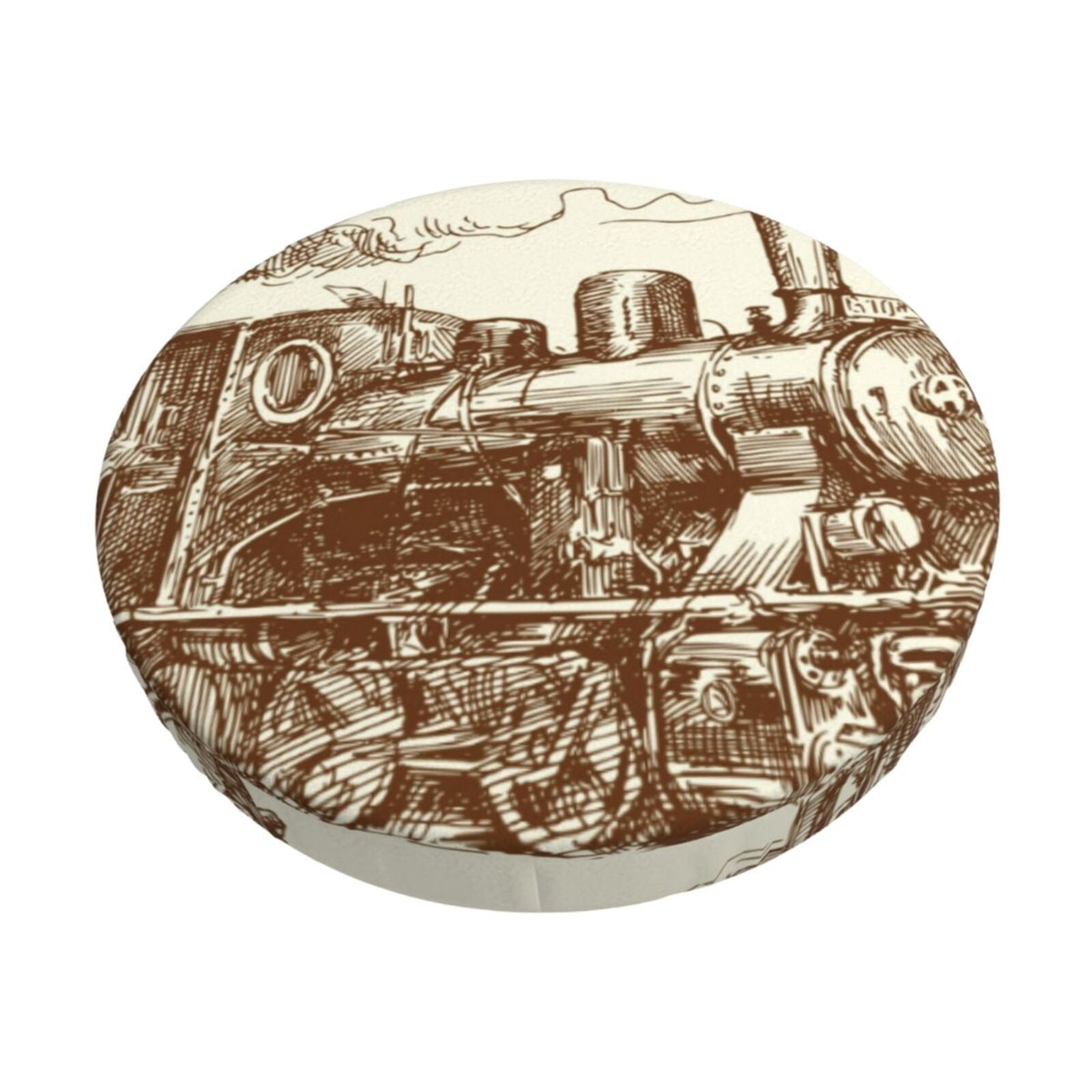 KLL Train Round Bar Chair Cushion Cover 13 inch ,Bar Stool Protector ...