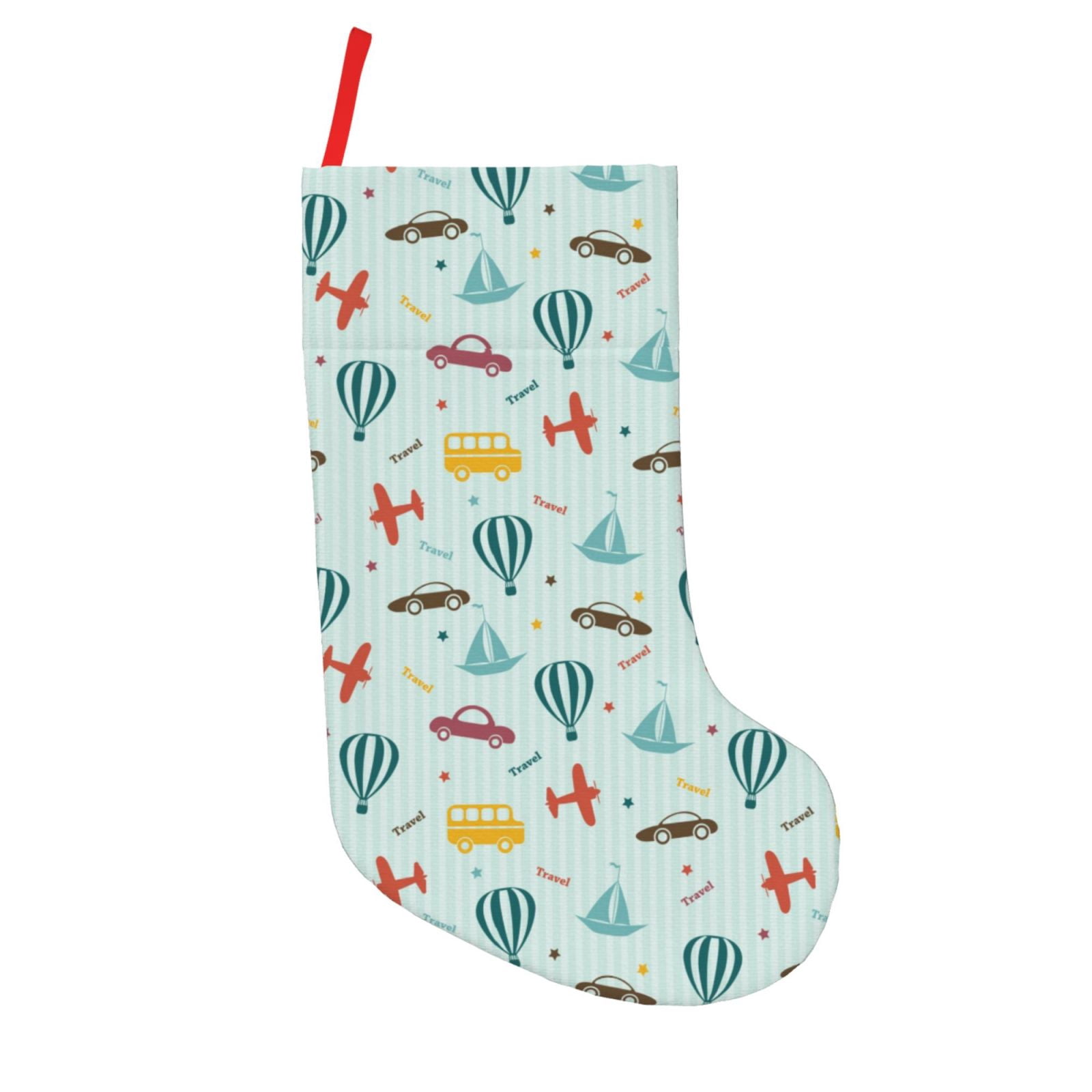 KLL Transport Travel for 18" Christmas Stocking Snowman Xmas Stocking ...