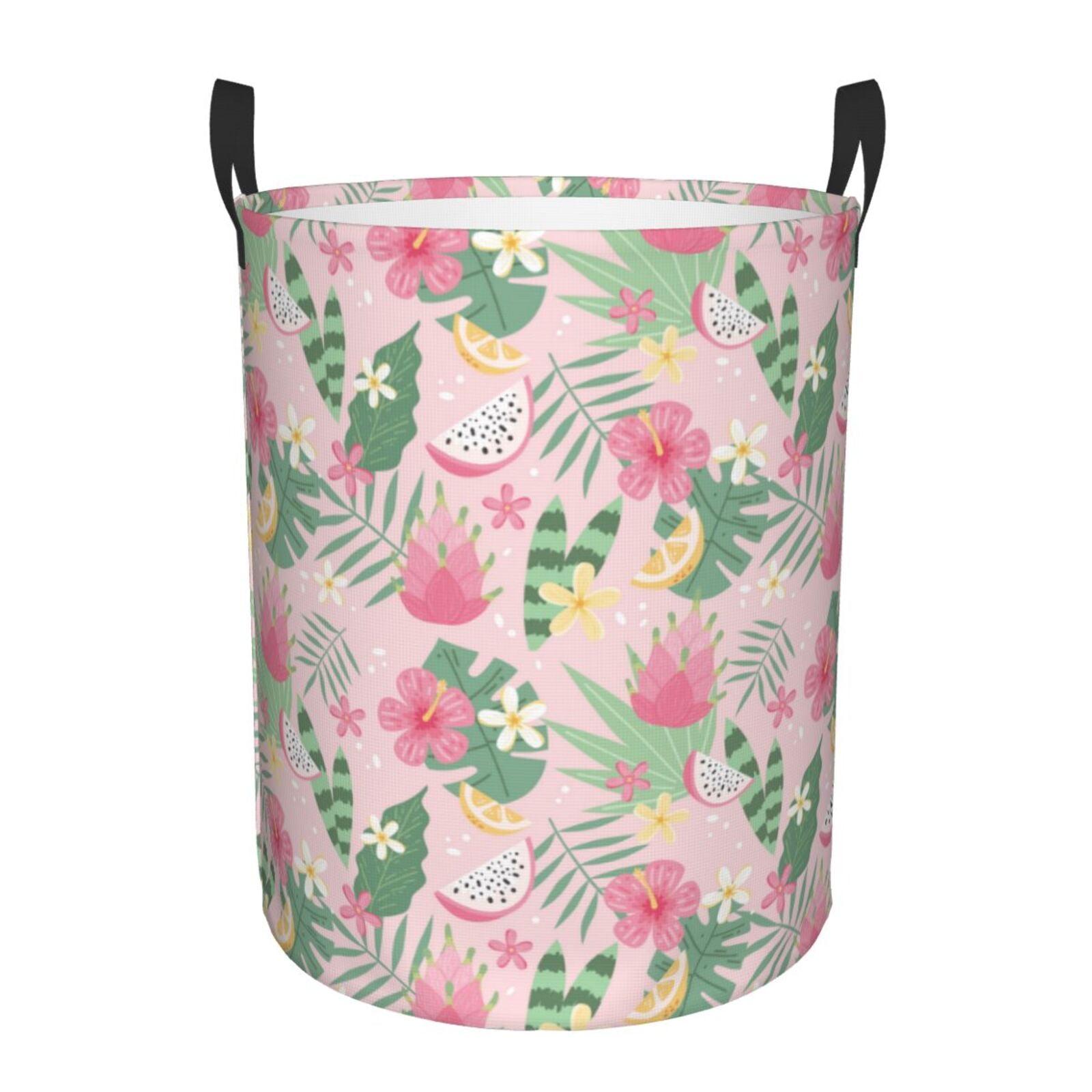 KLL Tropical Pitaya Waterproof Foldable Laundry Hamper Bucket with ...