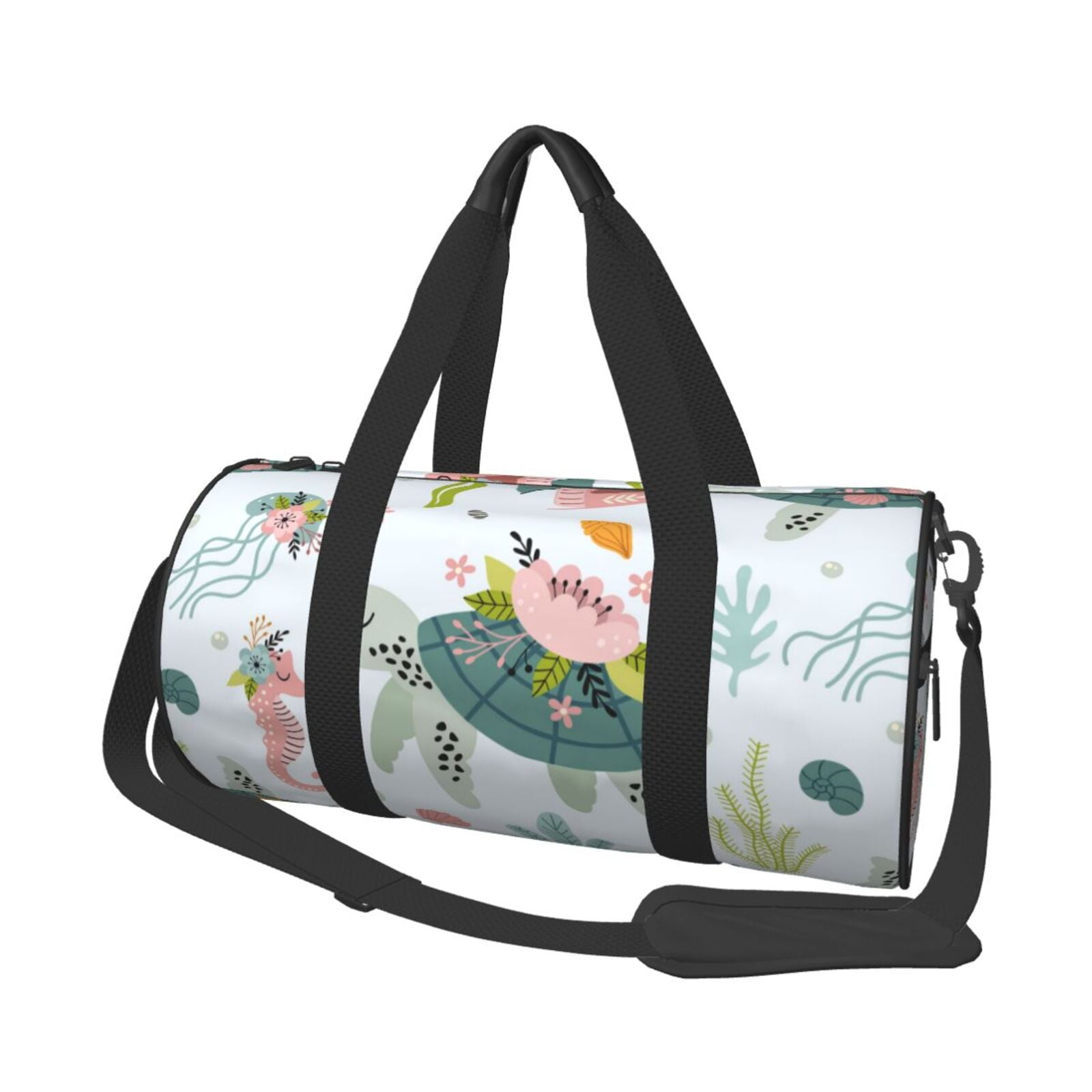 KLL Turtle and Sea Life Duffle Bag For Men Women Sport Gym Fitness Tote ...