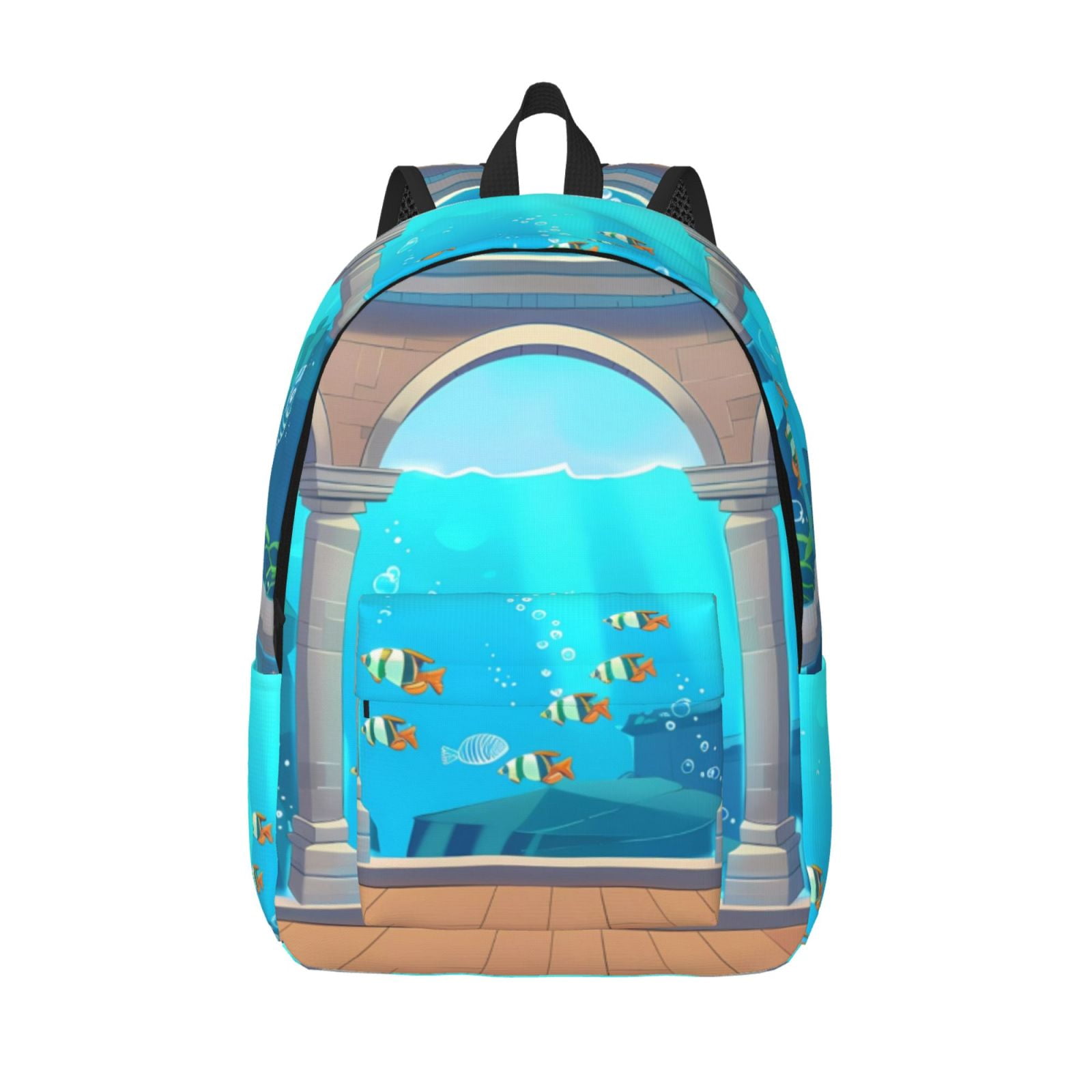 KLL Underwater Aquarium Arches Print Travel Laptop Backpack - College ...