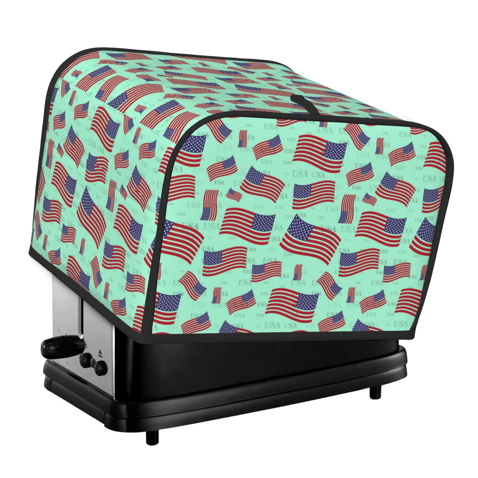 KLL Usa Flag Print 4 Slice Toaster Dust Covers Kitchen Small Appliance ...