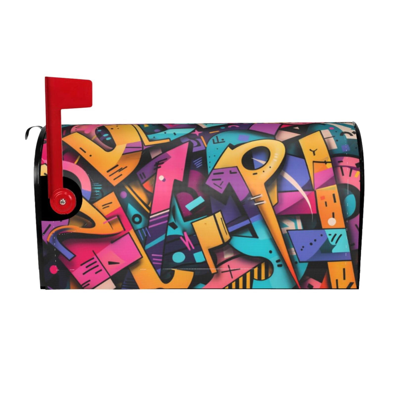 KLL Vibrant Graffiti Urban Art Pattern Mailbox Covers,Magnetic Mailbox ...