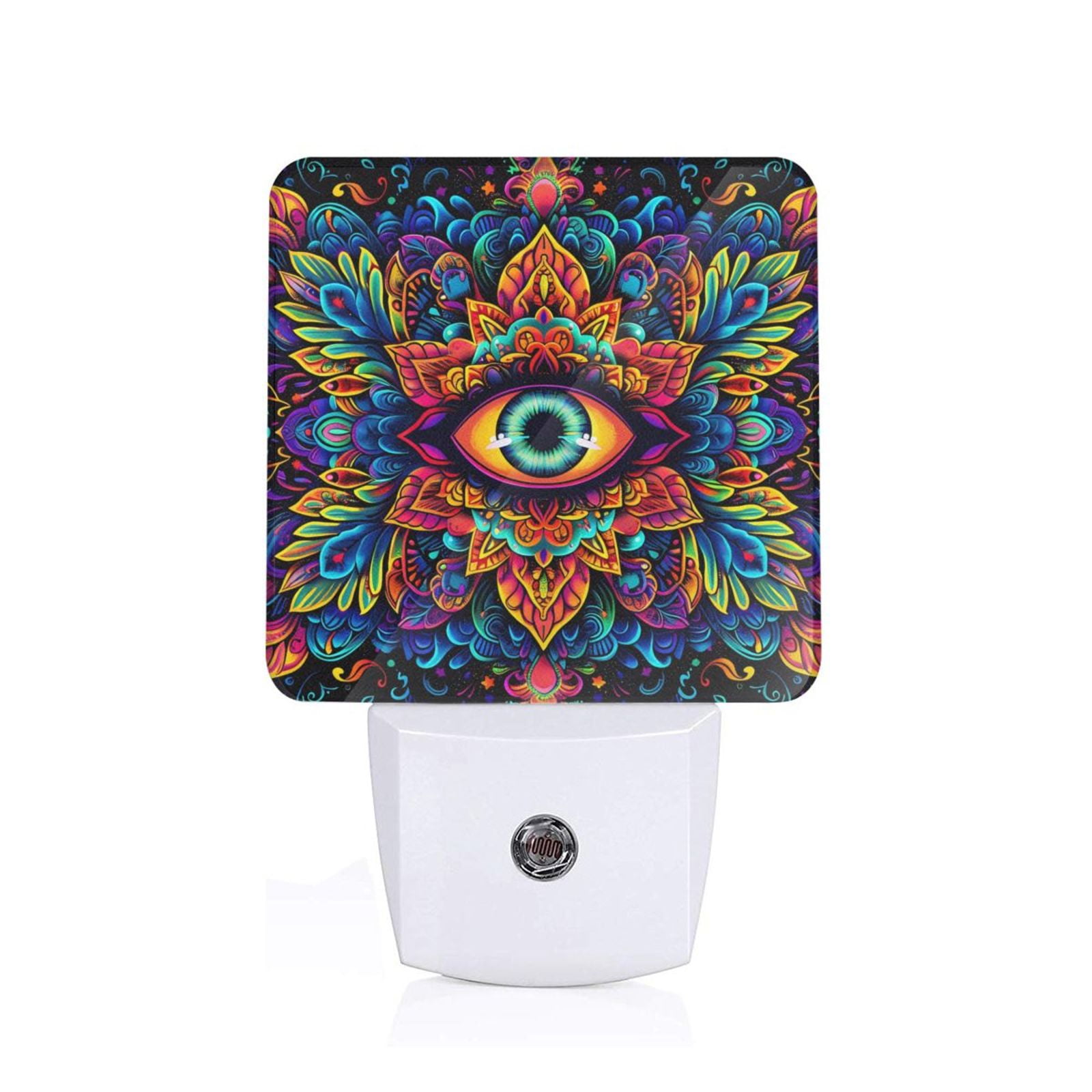 KLL Vibrant Psychedelic Eye for Night Lights,Auto Sensor Night Lamp ...