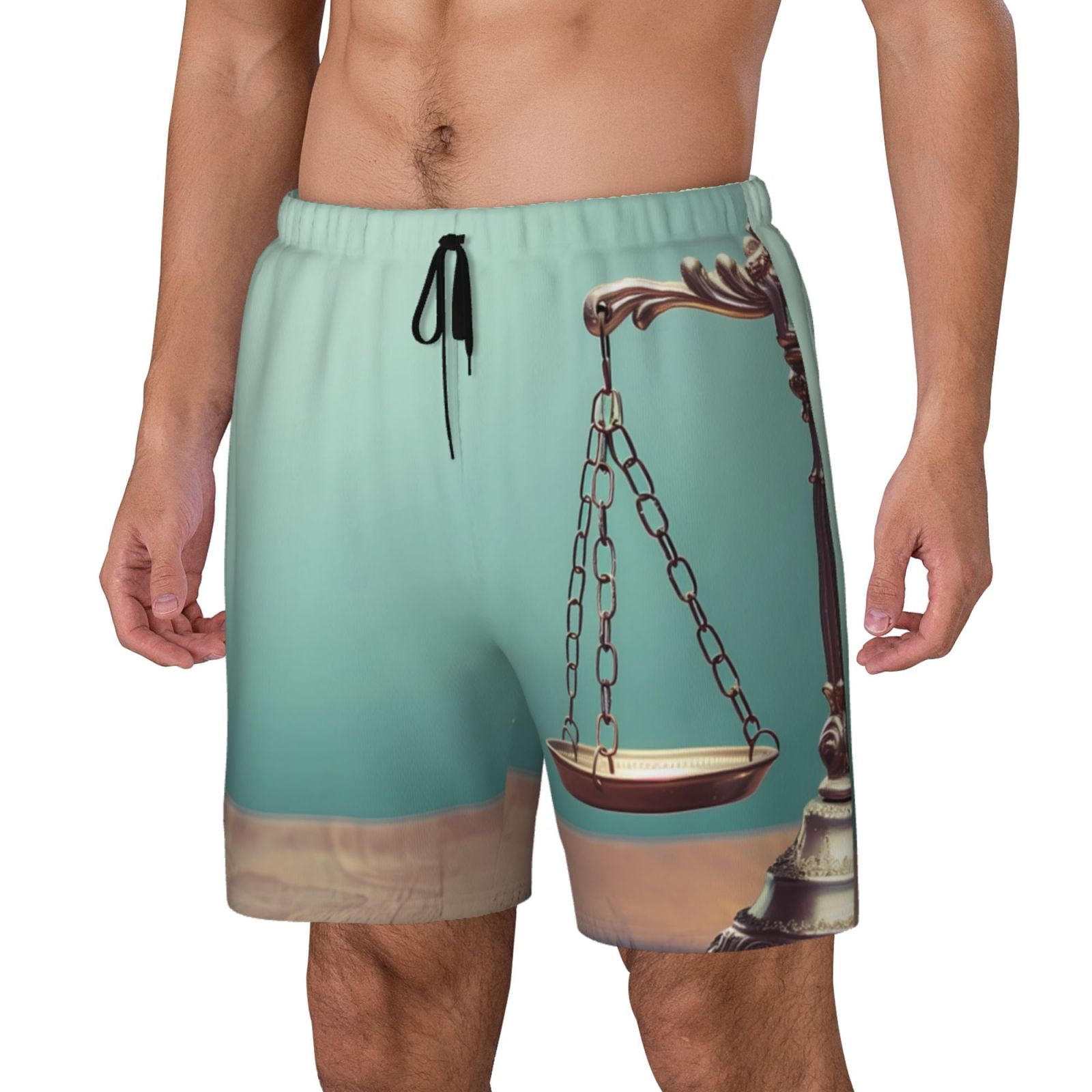 KLL Vintage Brass Balance Scale for Mens Swim Trunks Quick Dry Swim ...