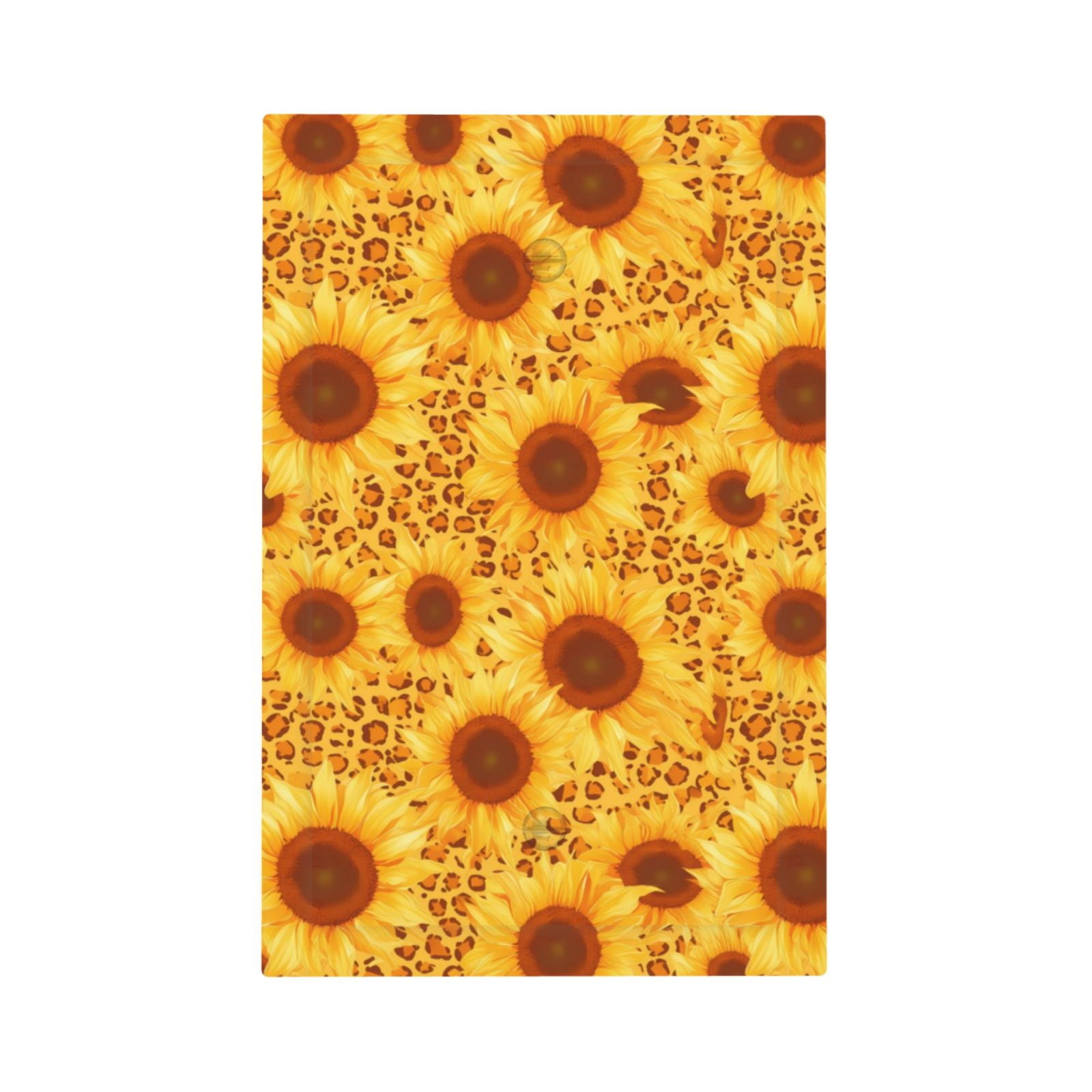KLL Vintage Leopard Print Sunflower Pattern Electrical Outlet Covers, 3 ...