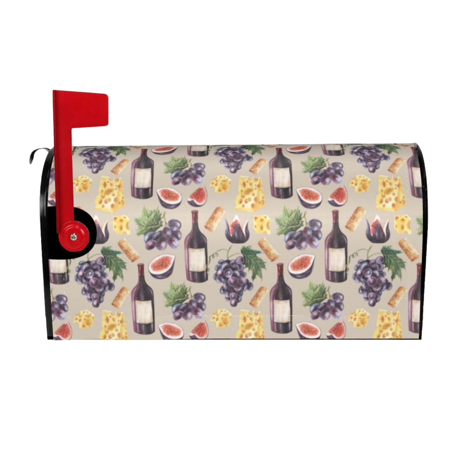 KLL Watercolor Bottles And Glasses Pattern Mailbox Covers,Magnetic ...