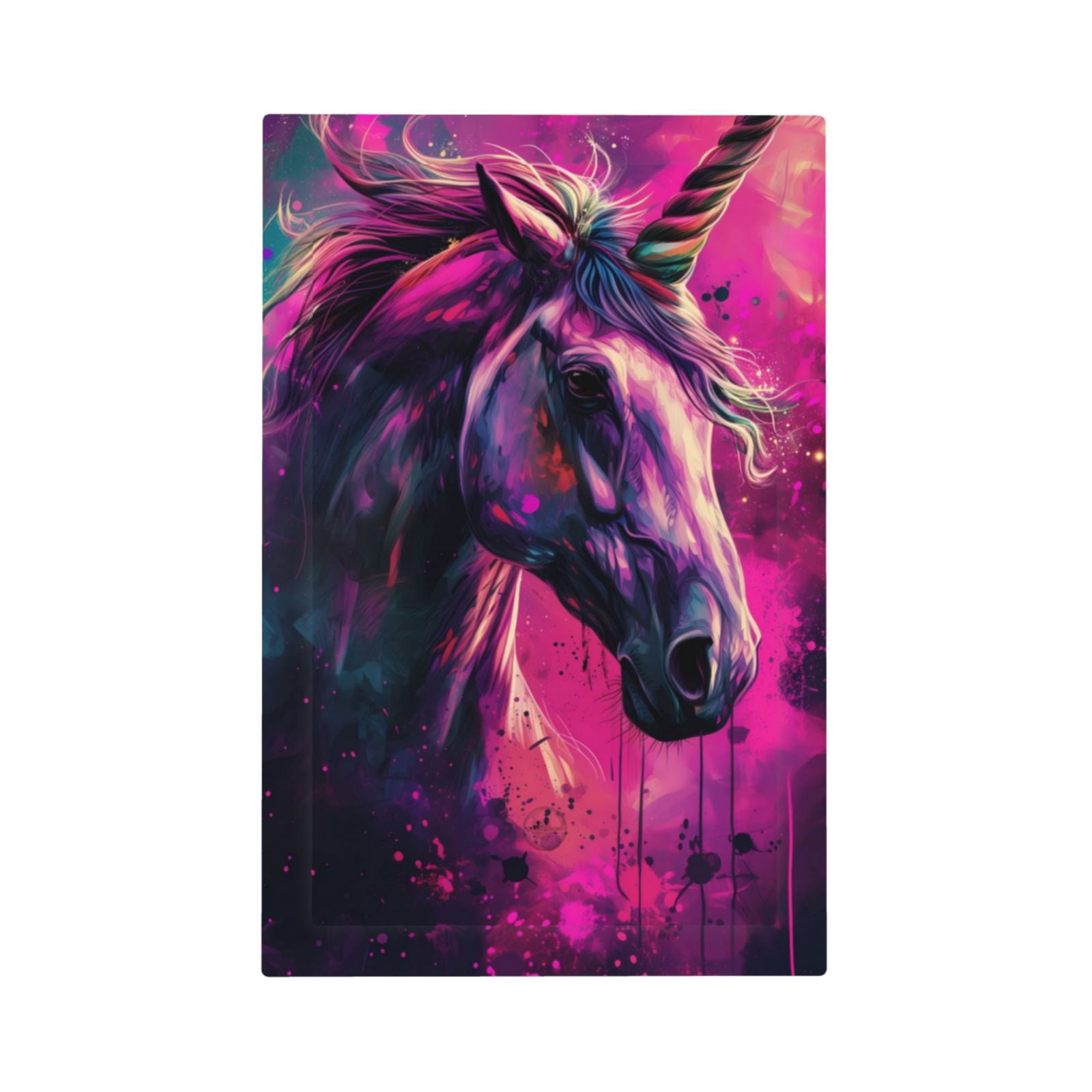 KLL Watercolor Painting White Horse Pattern Electrical Outlet Covers, 3 ...