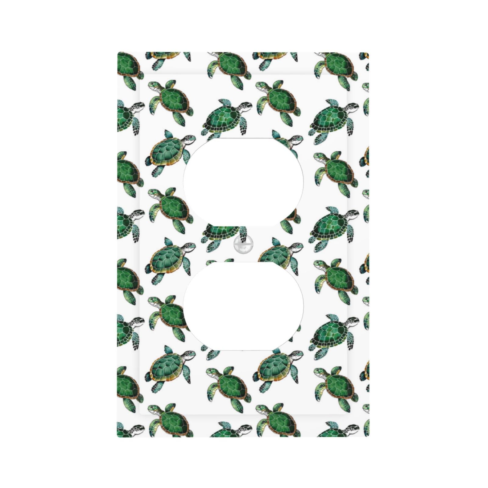 KLL Watercolor Turtle Pattern Electrical Outlet Covers, 3" x 5" 1 Pack ...