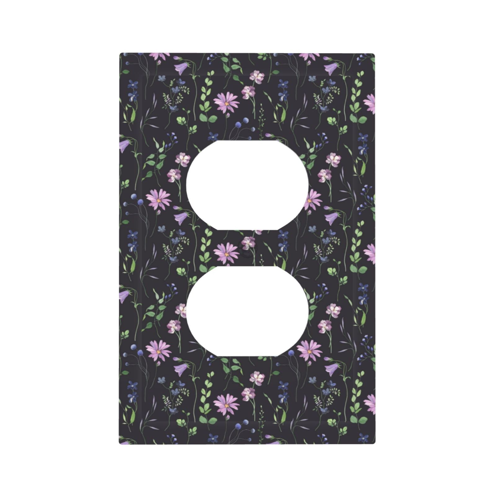 KLL Watercolor Wildflower 1 Pattern Electrical Outlet Covers, 3" x 5" 1 ...