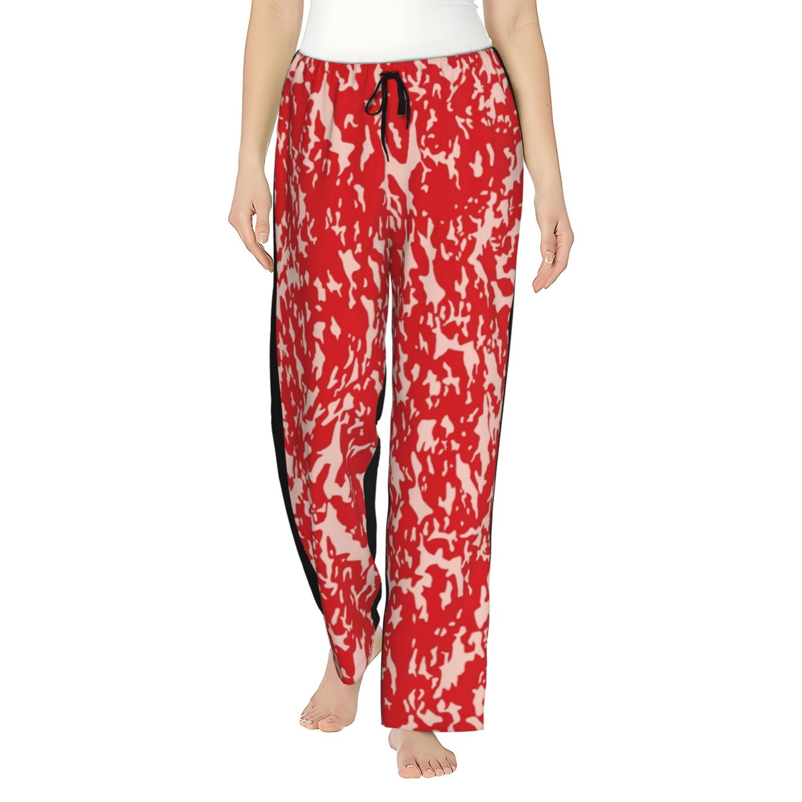 KLL Womens Beef Print Pajama Pants Soft Pajama Bottoms for Women Cozy ...