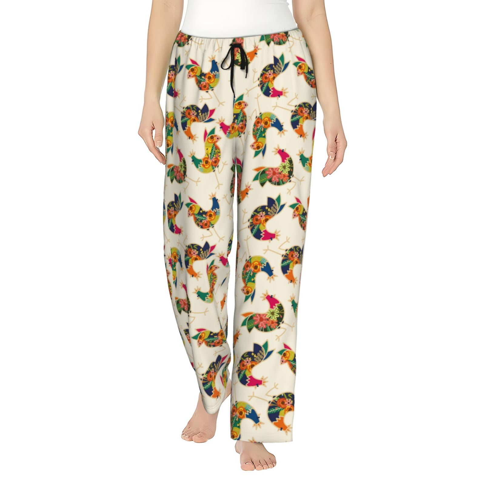 KLL Womens Boho Chicken Print Pajama Pants Soft Pajama Bottoms for ...