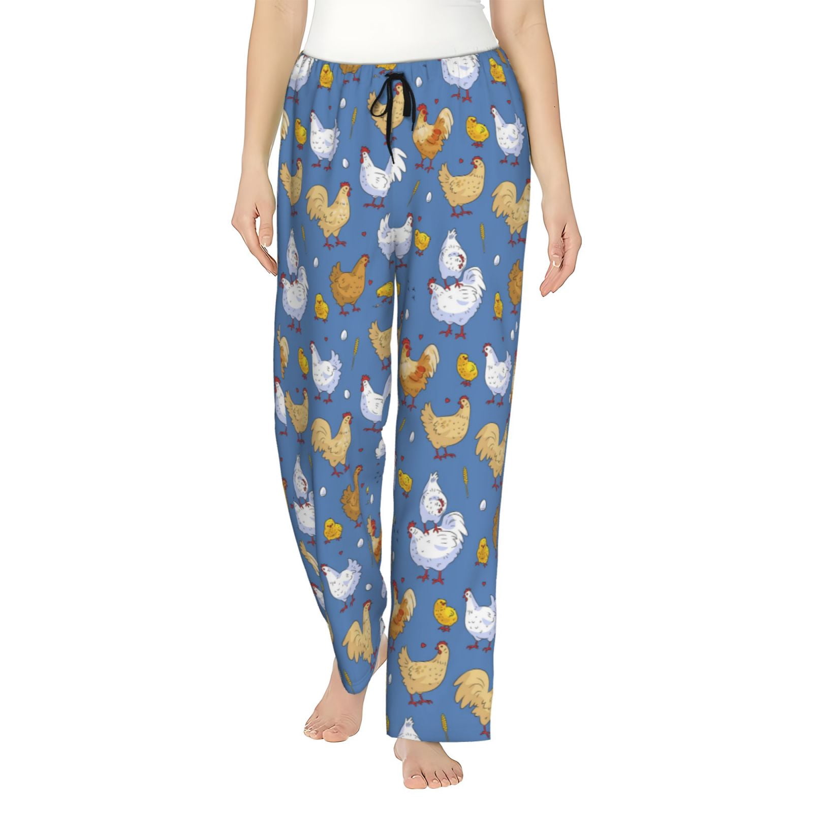 KLL Womens Chicken Family Print Pajama Pants Soft Pajama Bottoms for ...