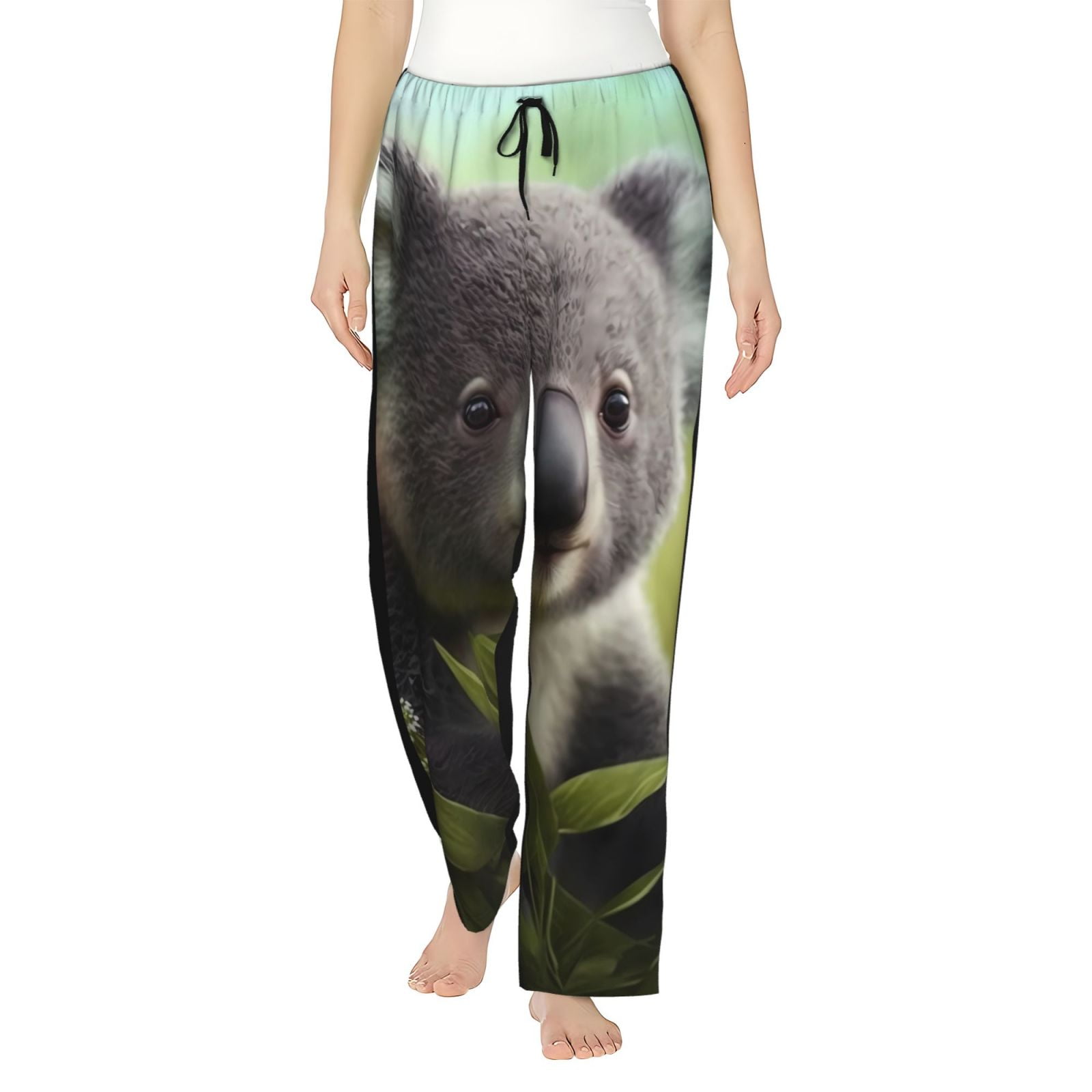 KLL Womens Daisy Koala Print Pajama Pants Soft Pajama Bottoms for Women ...