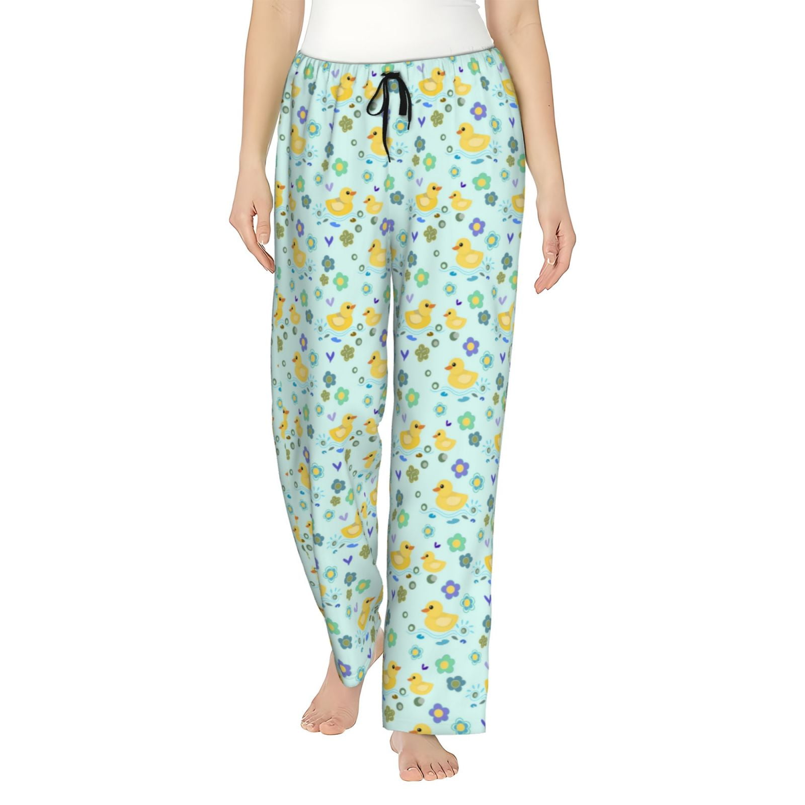 KLL Womens Duck Cartoon Print Pajama Pants Soft Pajama Bottoms for ...