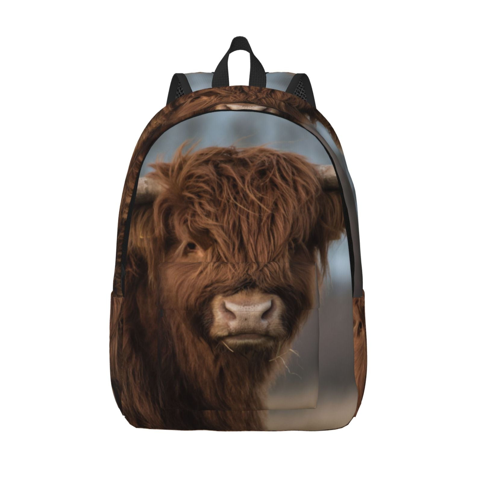 KLL Yak Print Travel Laptop Backpack - College Backpack Business Work ...