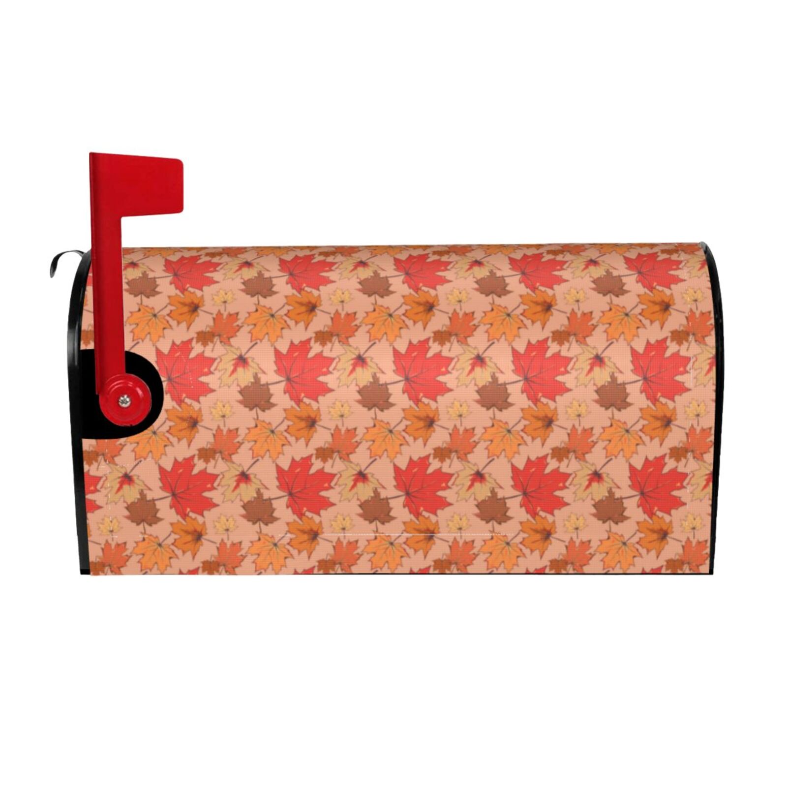 KLL Yellow And Red Maple Leaves Pattern Mailbox Covers,Magnetic Mailbox ...