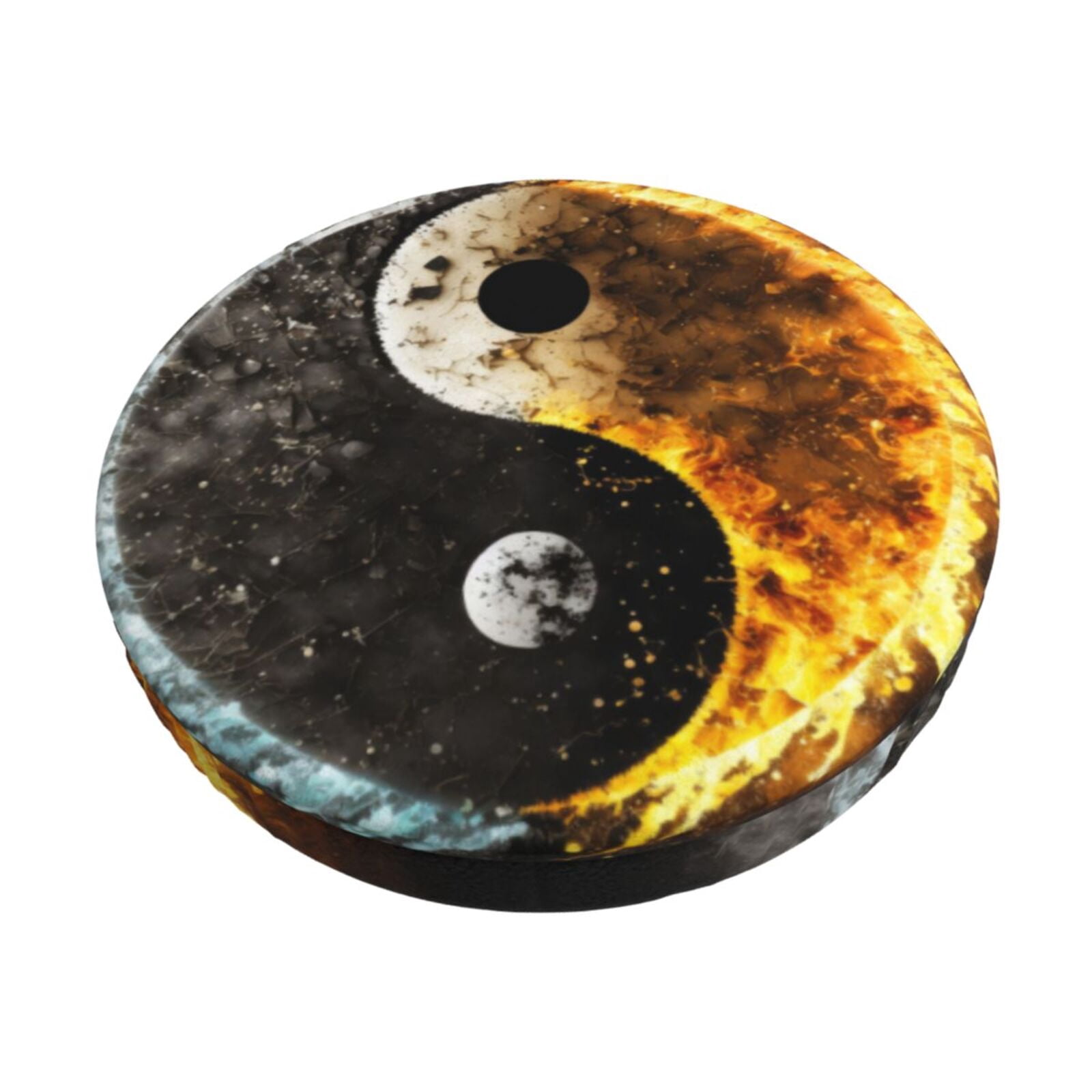 KLL Yin Yang Round Bar Chair Cushion Cover 13 inch ,Bar Stool Protector ...