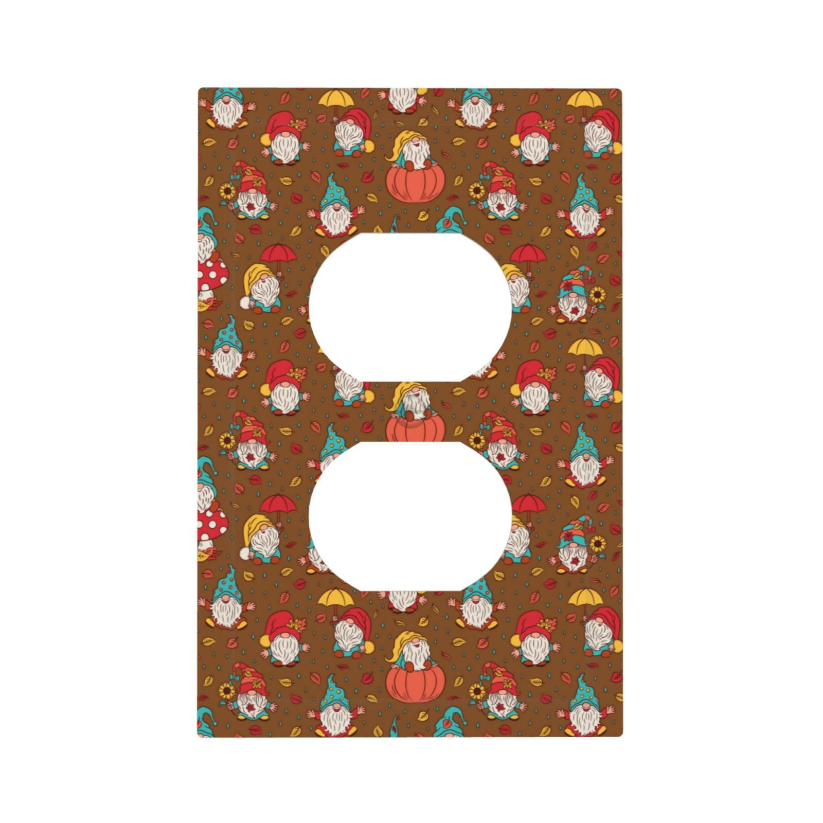 KLL cute gnome Pumpkin Pattern Electrical Outlet Covers, 3" x 5" 1 Pack ...