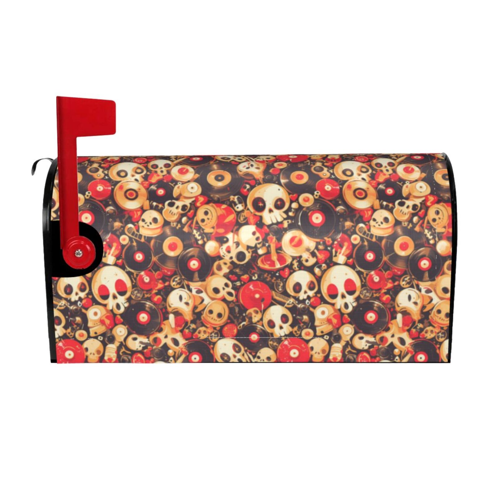 KLL cute record music Skull Pattern Mailbox Covers,Magnetic Mailbox ...