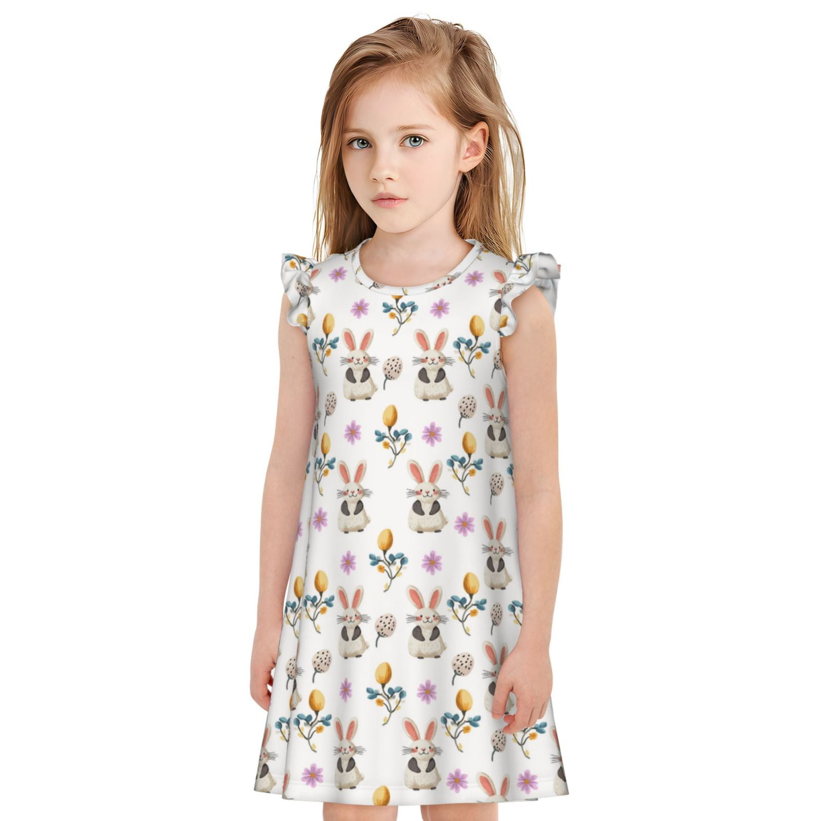 KLL easter Print Girls Nightgowns Pajamas for Girl Sleepwear Toddler ...