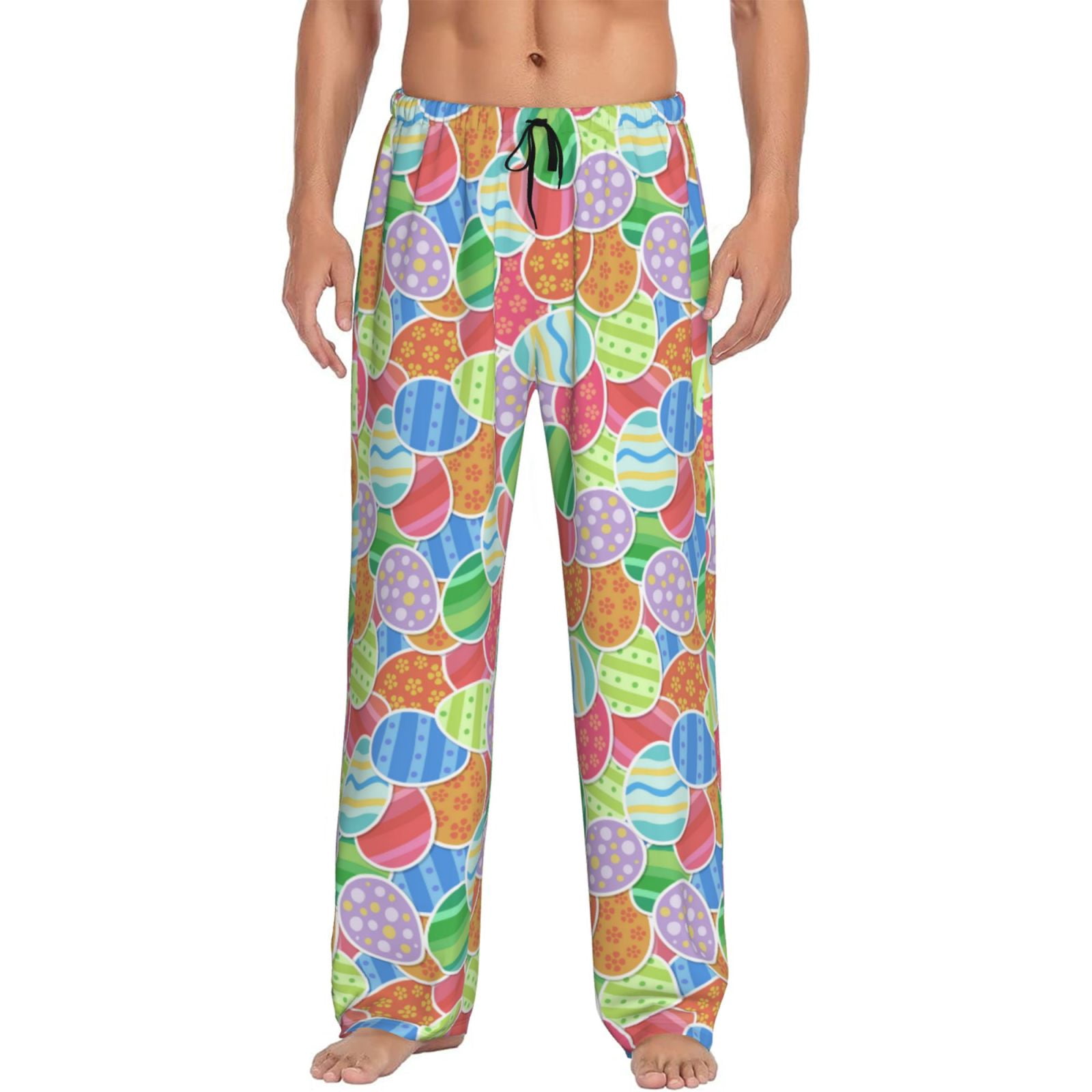 KLL easter eggs Mens Pajama Pants for Men,Mens Lounge Pants,Funny Gifts ...