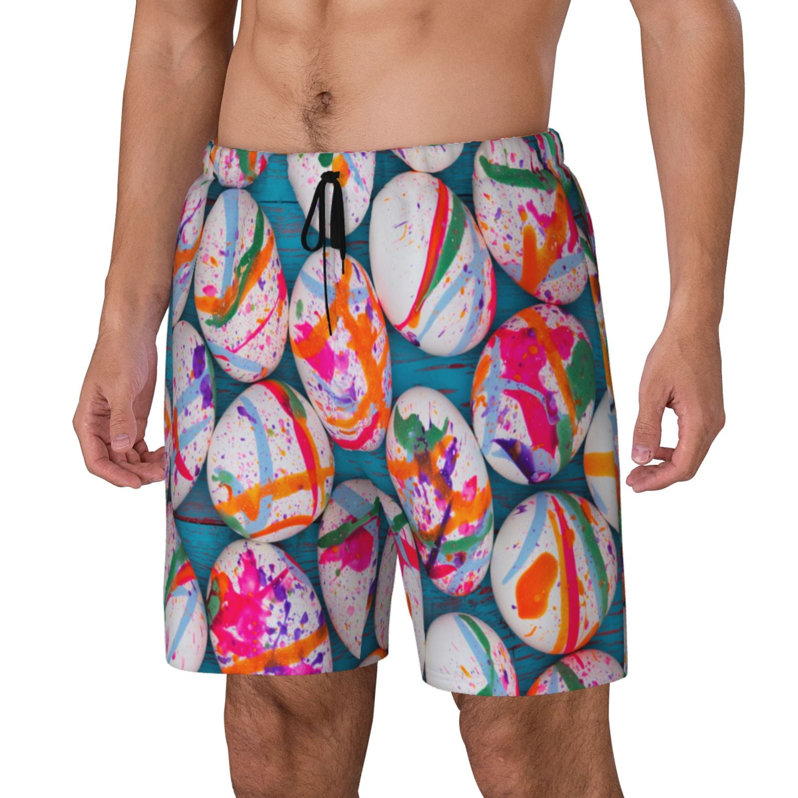 KLL eggs for Mens Swim Trunks Quick Dry Swim Shorts with Built-in ...