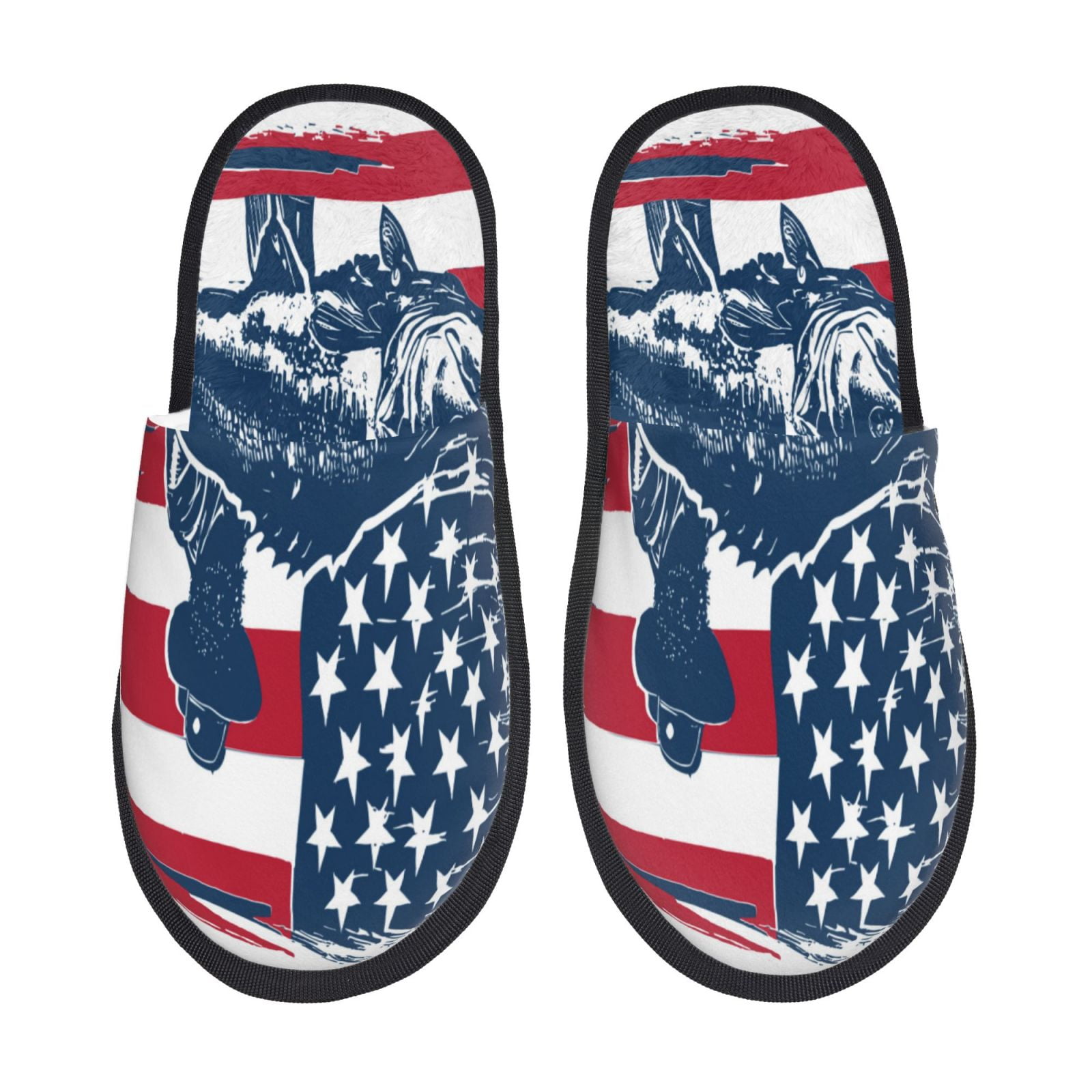 KLL fisherman fishing with USA flag Slippers for Women Men House Slip ...