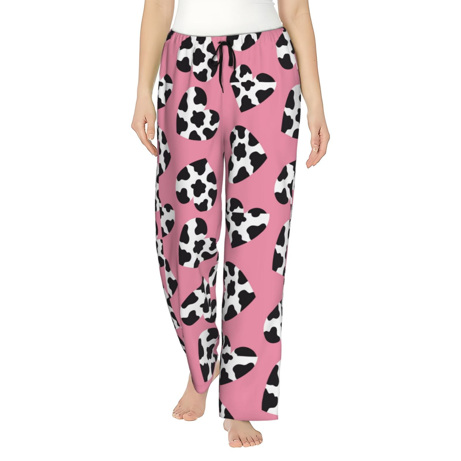 KLL heart with cow Womens Print Pajama Pants Soft Pajama Bottoms for ...
