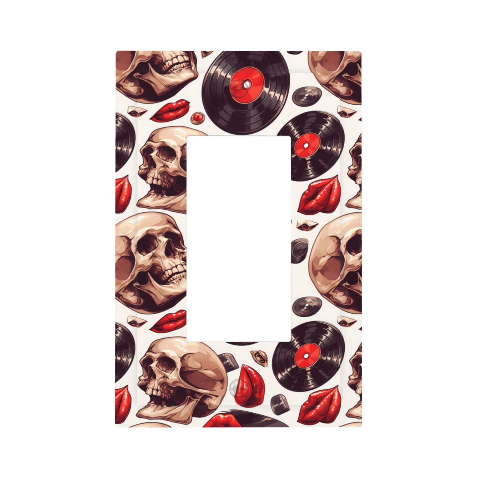 KLL record lips Skull Pattern Electrical Outlet Covers, 3" x 5" 1 Pack ...