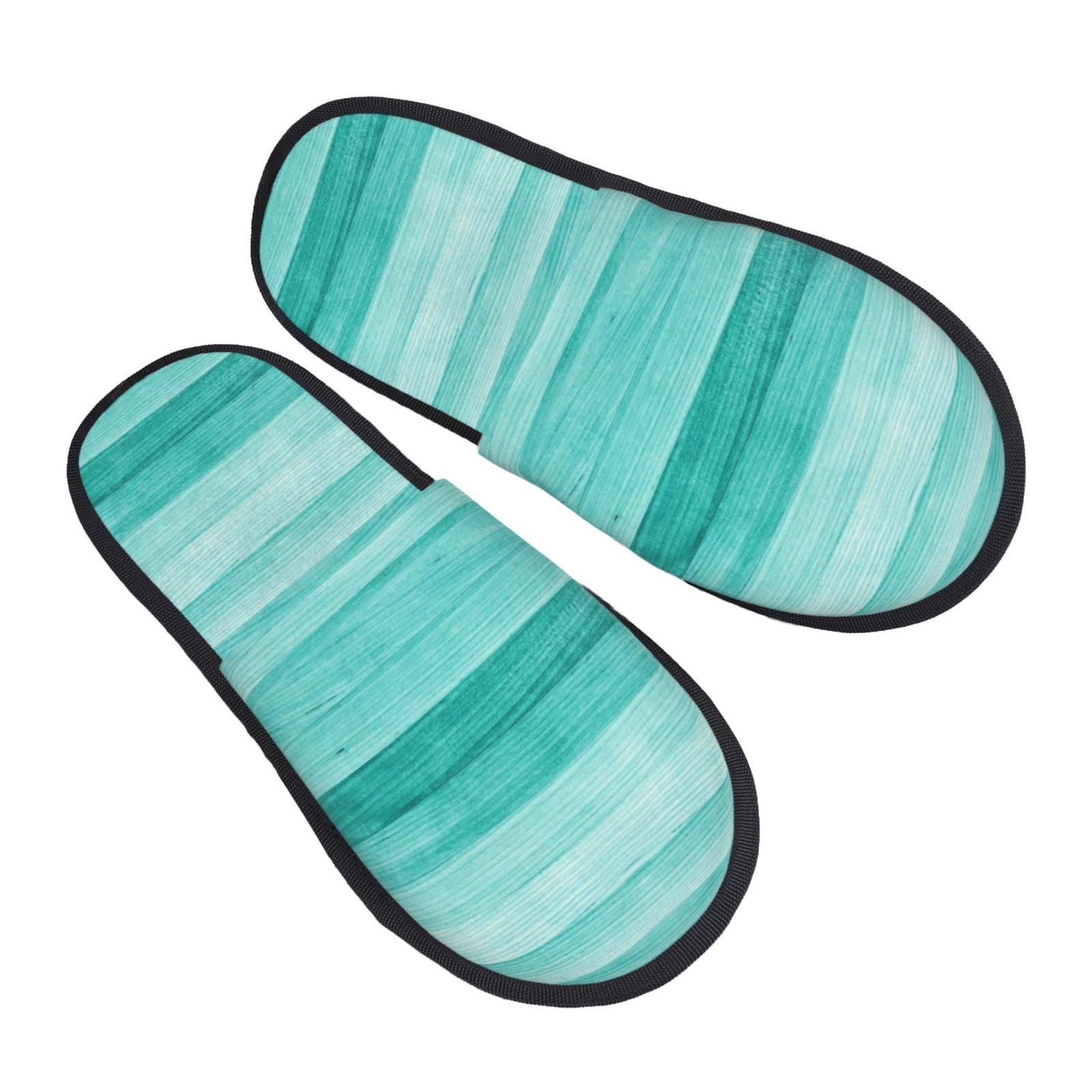 KLL teal Turquoise Slippers For Women Men House Slip On Indoor Outdoor ...