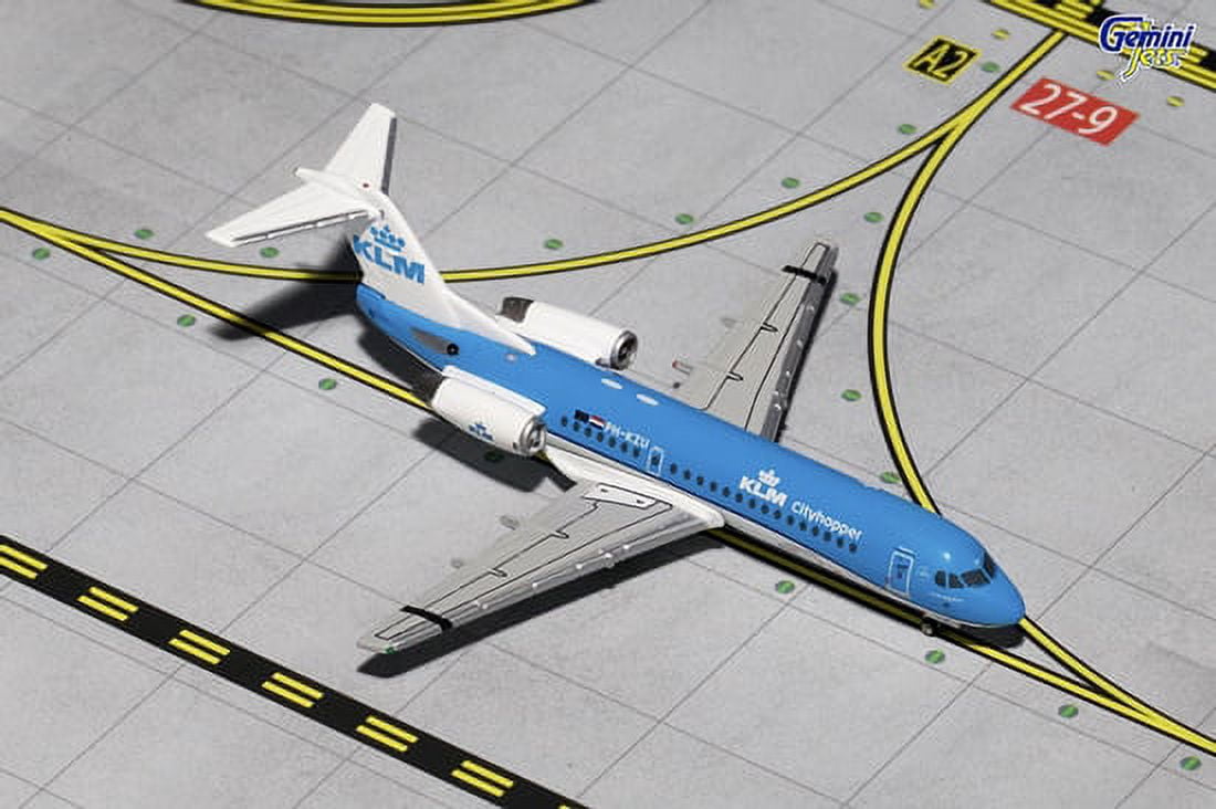 KLM Cityhopper Fokker-70 New Livery PH-KZU (1:400) - Walmart.com