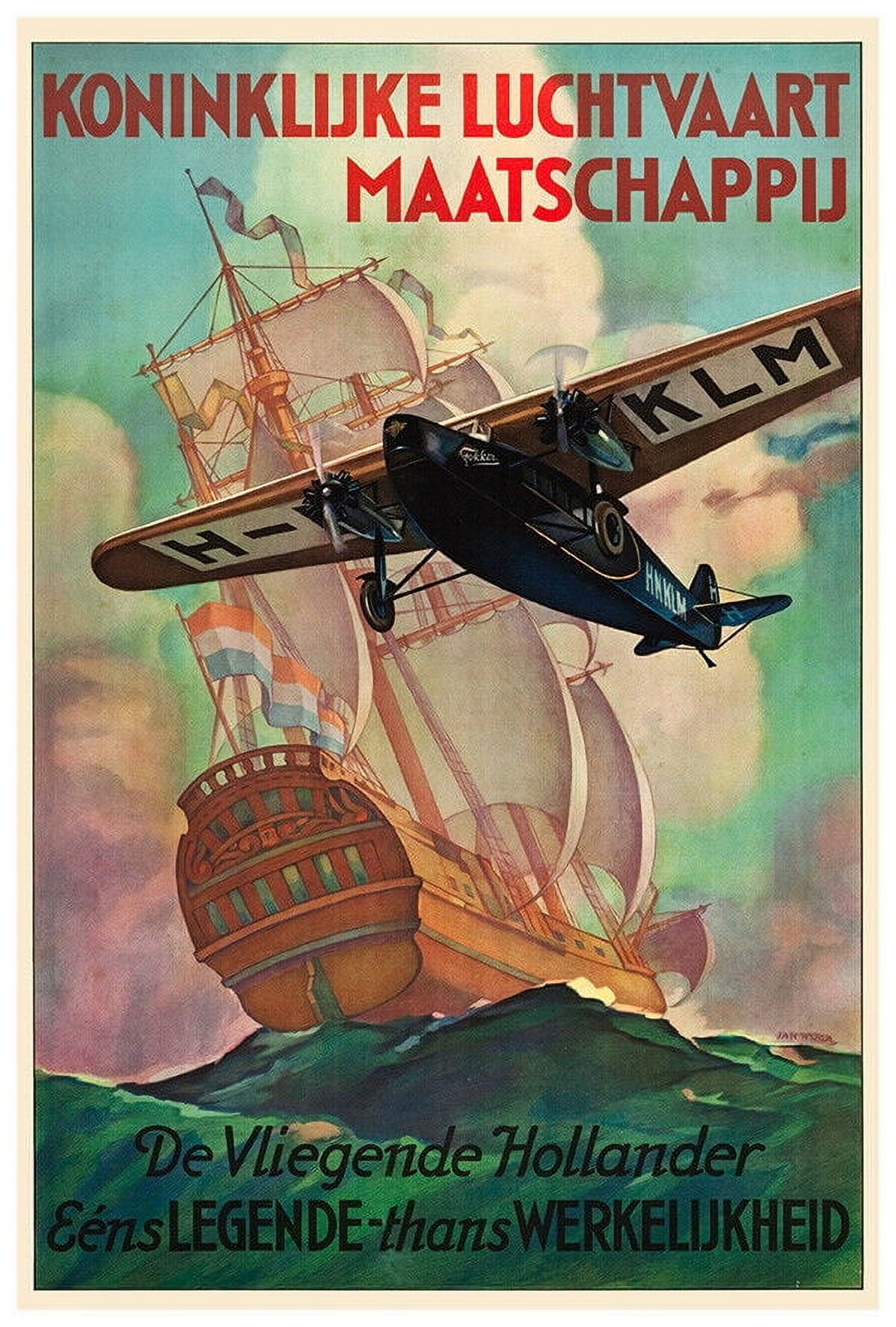 KLM - Dutch Airline - Flying Dutchman - 1928 - Vintage Airline Travel ...