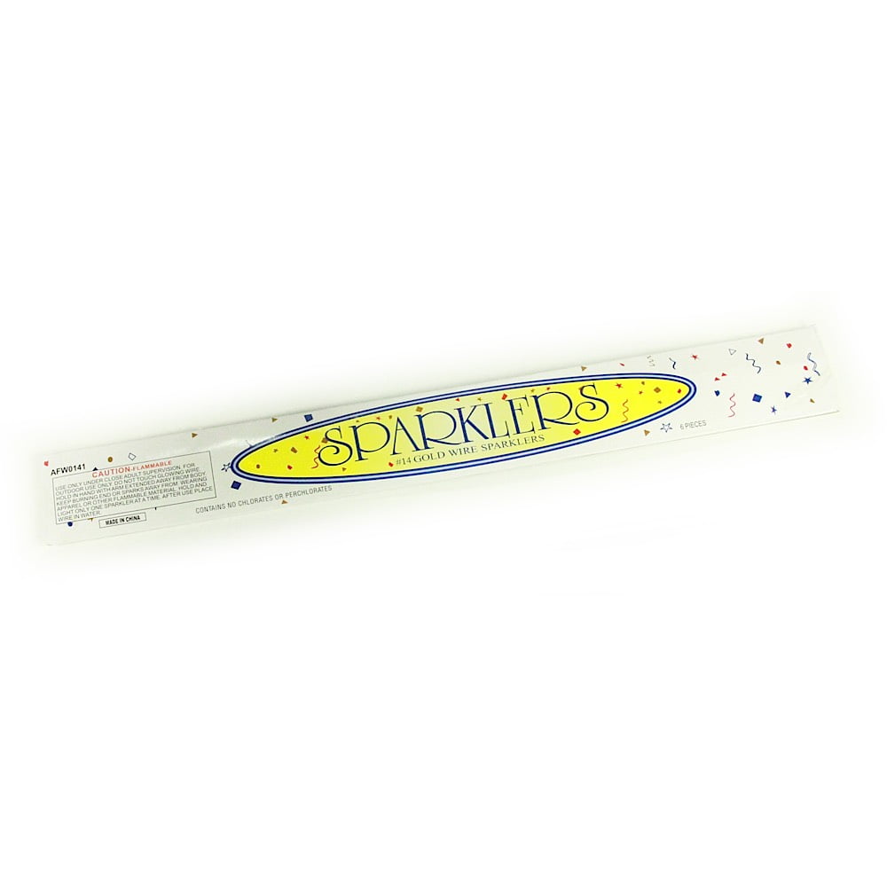 WholesaleSparklers.com 144pc #14 Gold Wedding Sparklers - 24 Bundles of ...