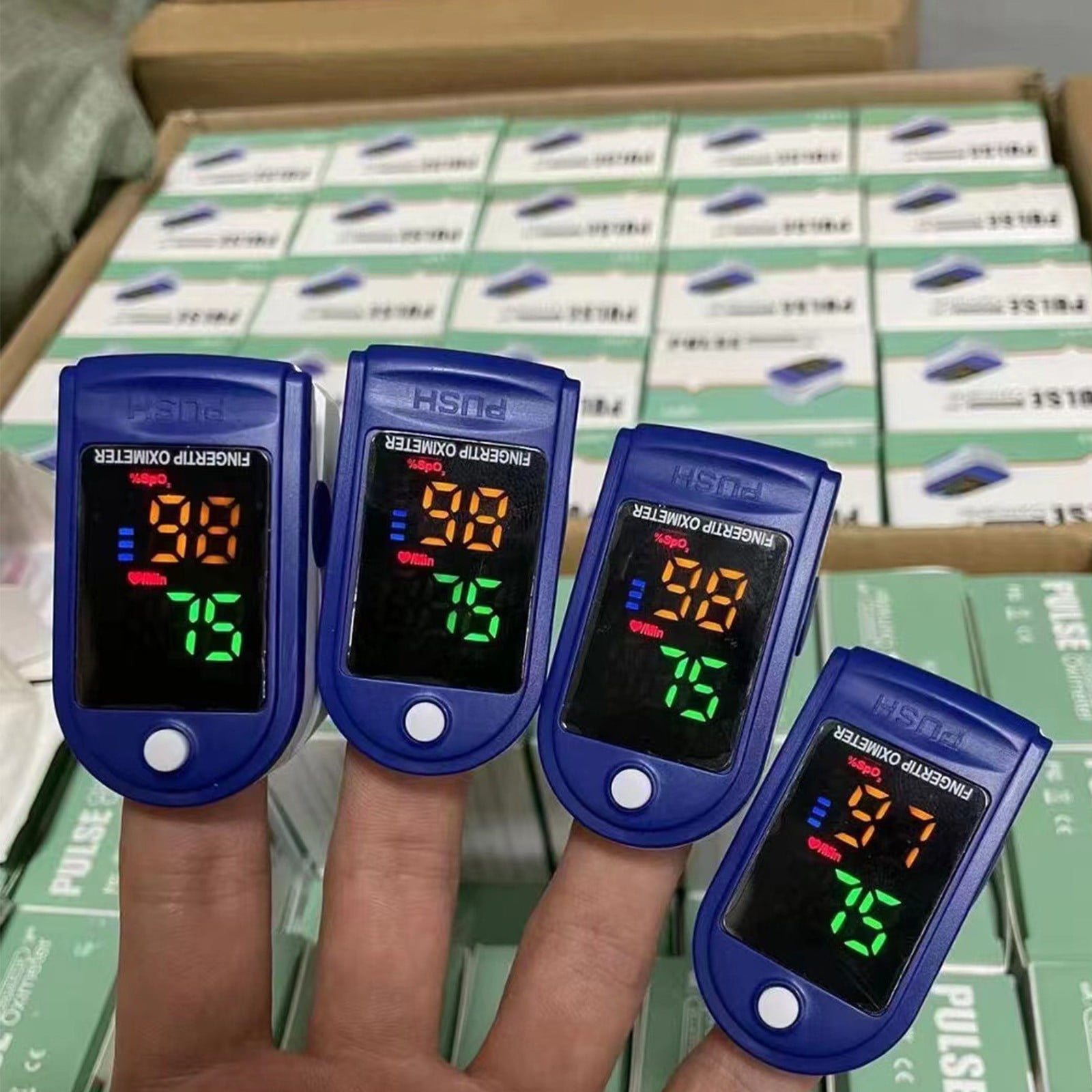 KLMAN Smart Hime Oxygen Meter Oxygen Finger Oxygen Heart Rate Meter ...