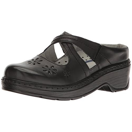 KLOGS Women's Carolina Black Smooth Leather Clogs 00130290003 Arch ...