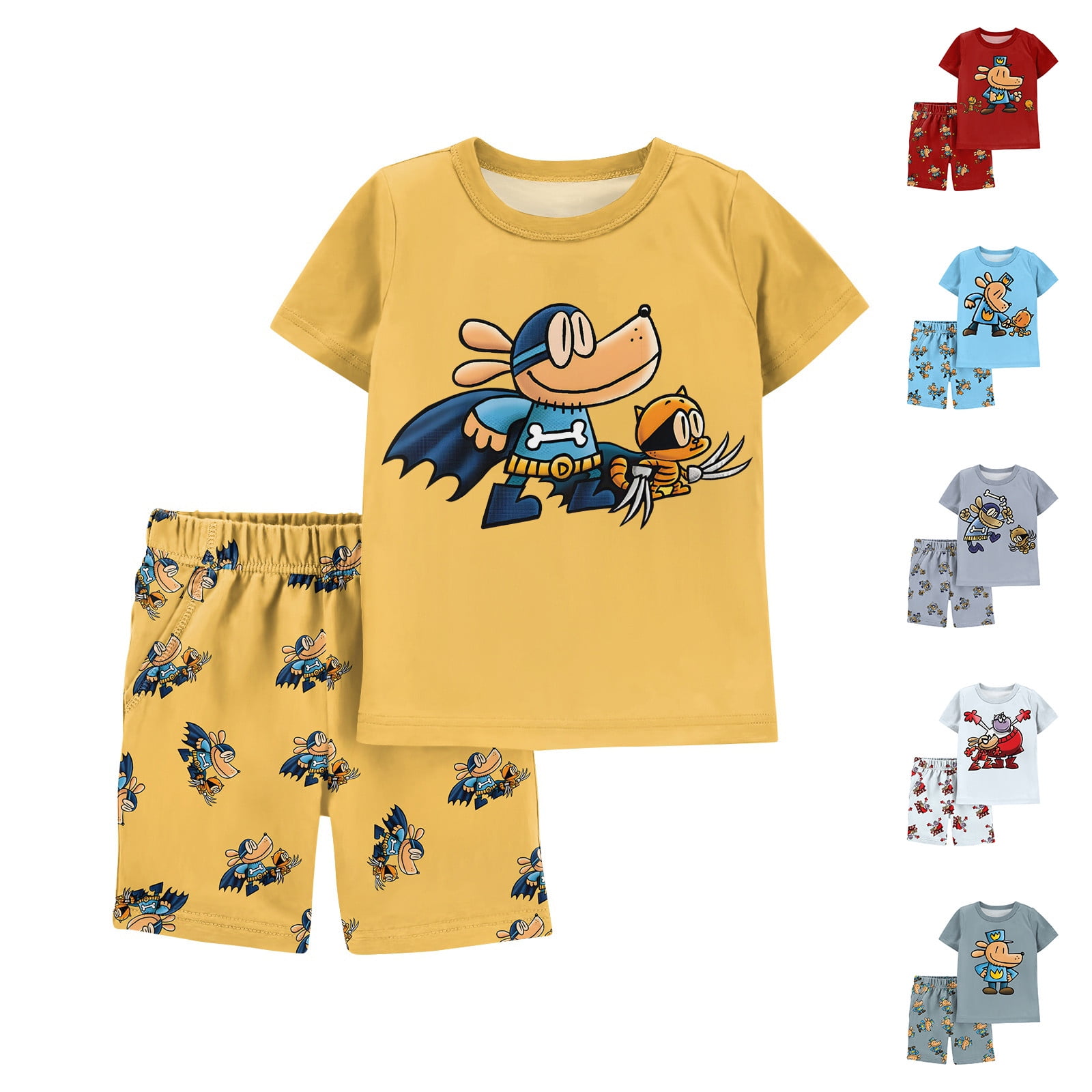 KLOSET Dog Man Pajamas for Kids Soft Skin-Friendly Pajama Set Popular ...