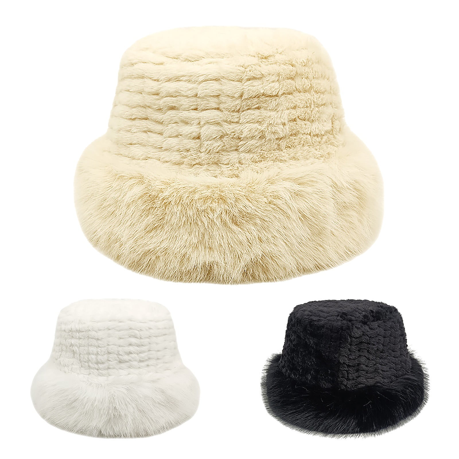 KLOY2K Bucket Hats for Woman Snug Furry Ear Protection Bucket Hat, Your ...