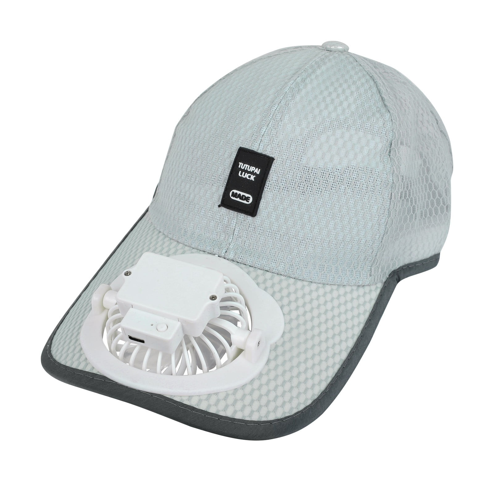 KLOY2K Unisex Usb Cooling Hat, Rechargeable Built-In Fan (One Size) for ...