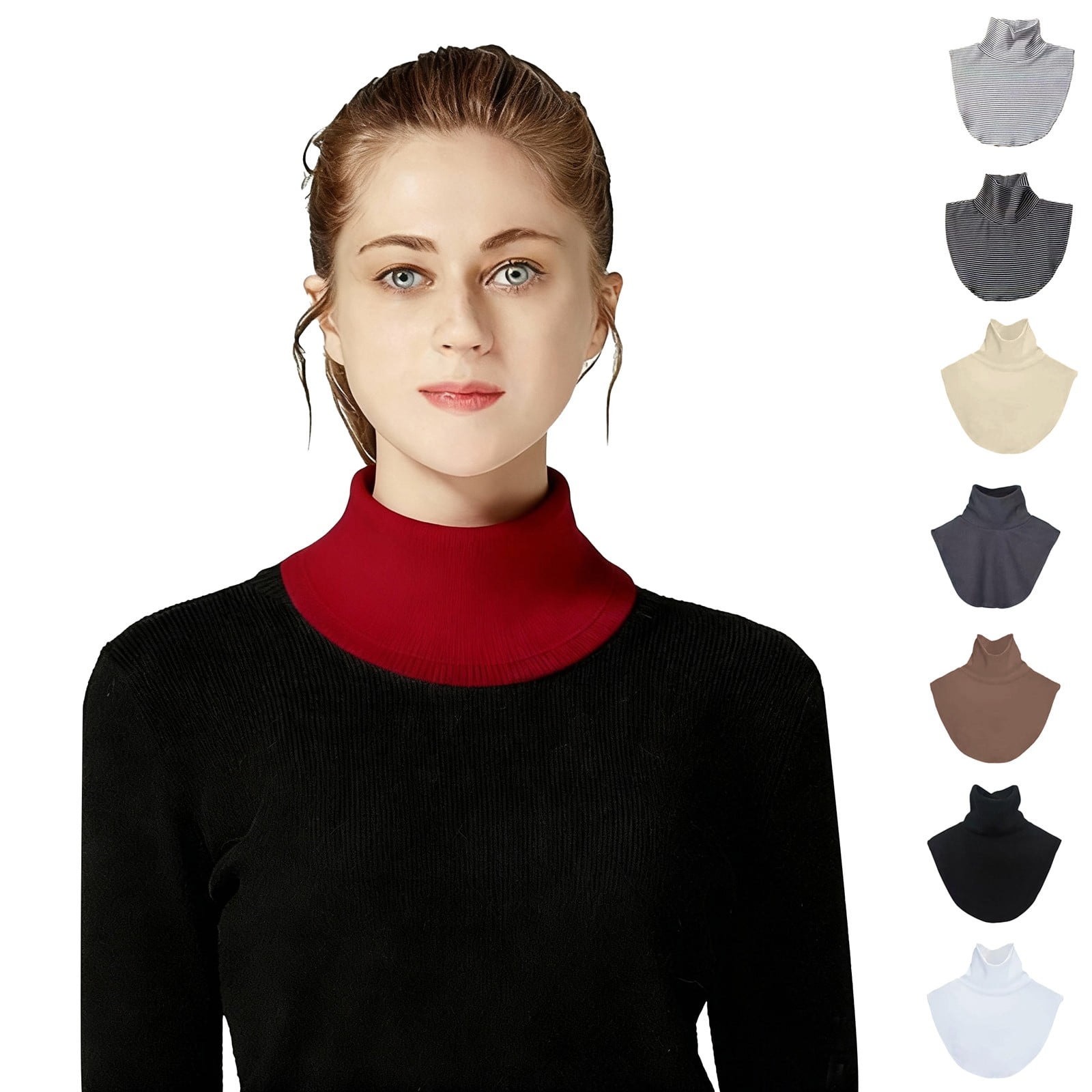 KLOY2K Women's Detachable Faux Turtleneck, Knit Dickey for Layering ...