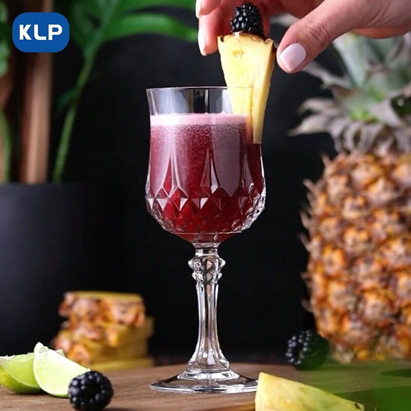 KLP Diamond Engraved Glass Tall Cocktail Glass Crystal Glass y Glass Art Multi-Purpose Gift Home ...