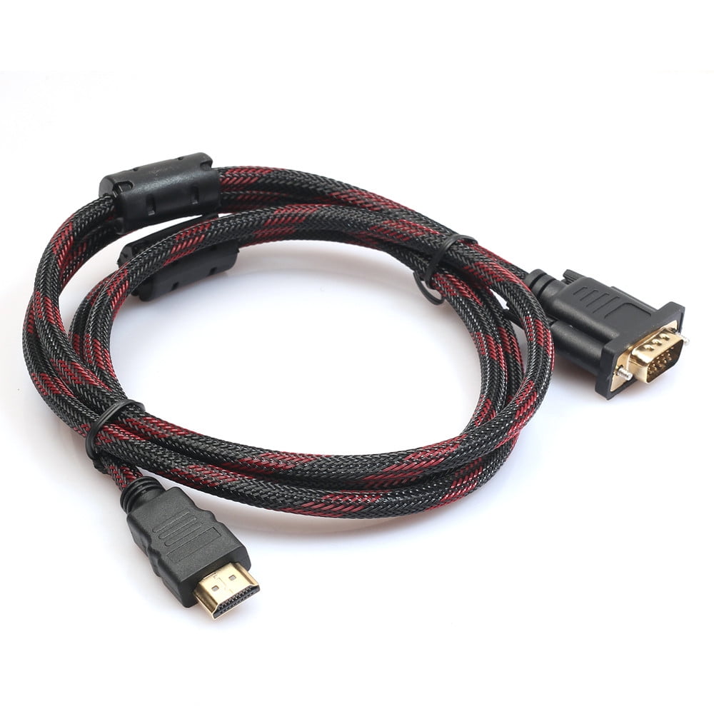 KLUHLLMO Full 1080P Male to 15 Pin VGA Connector Adapter Converter for ...