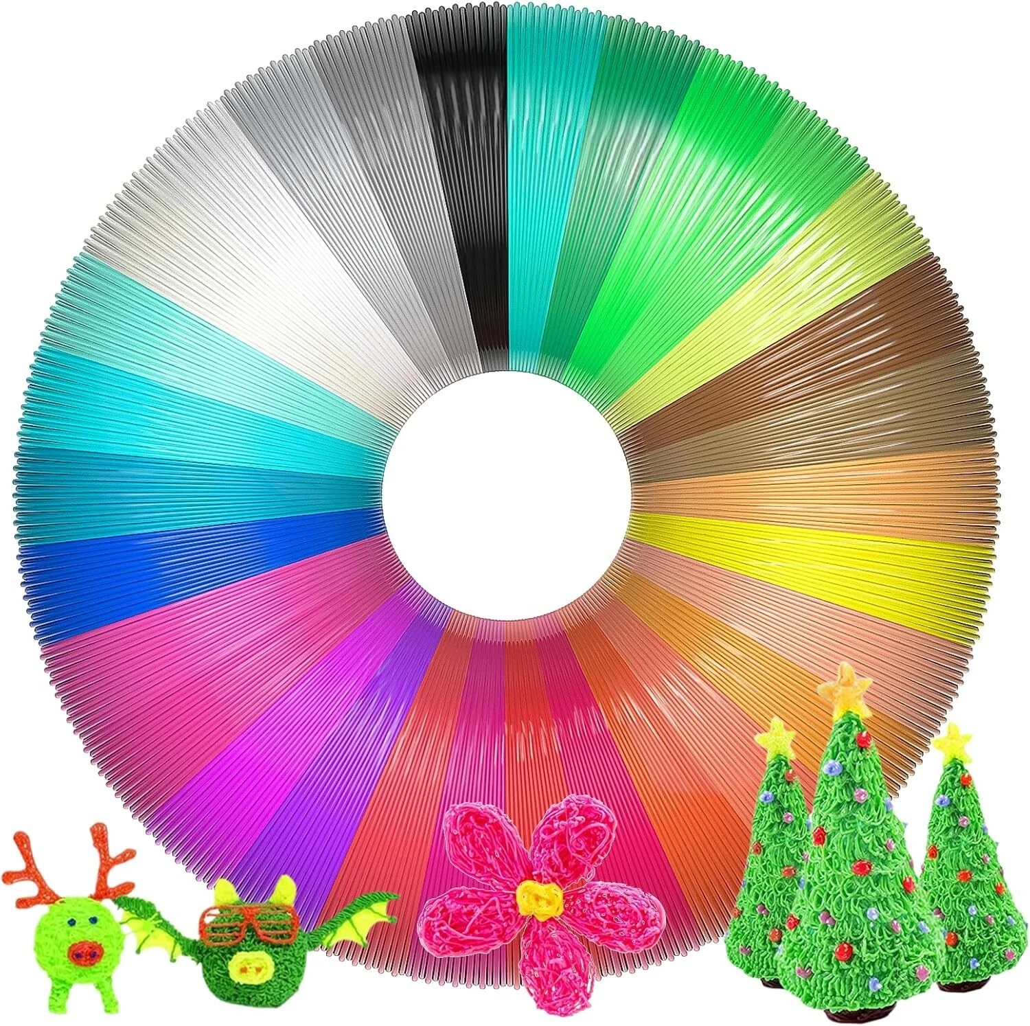 KLYNE- 3D Pcl Pen Filament 1.75Mm 3D Printing Pen Refills 30 Colors ...
