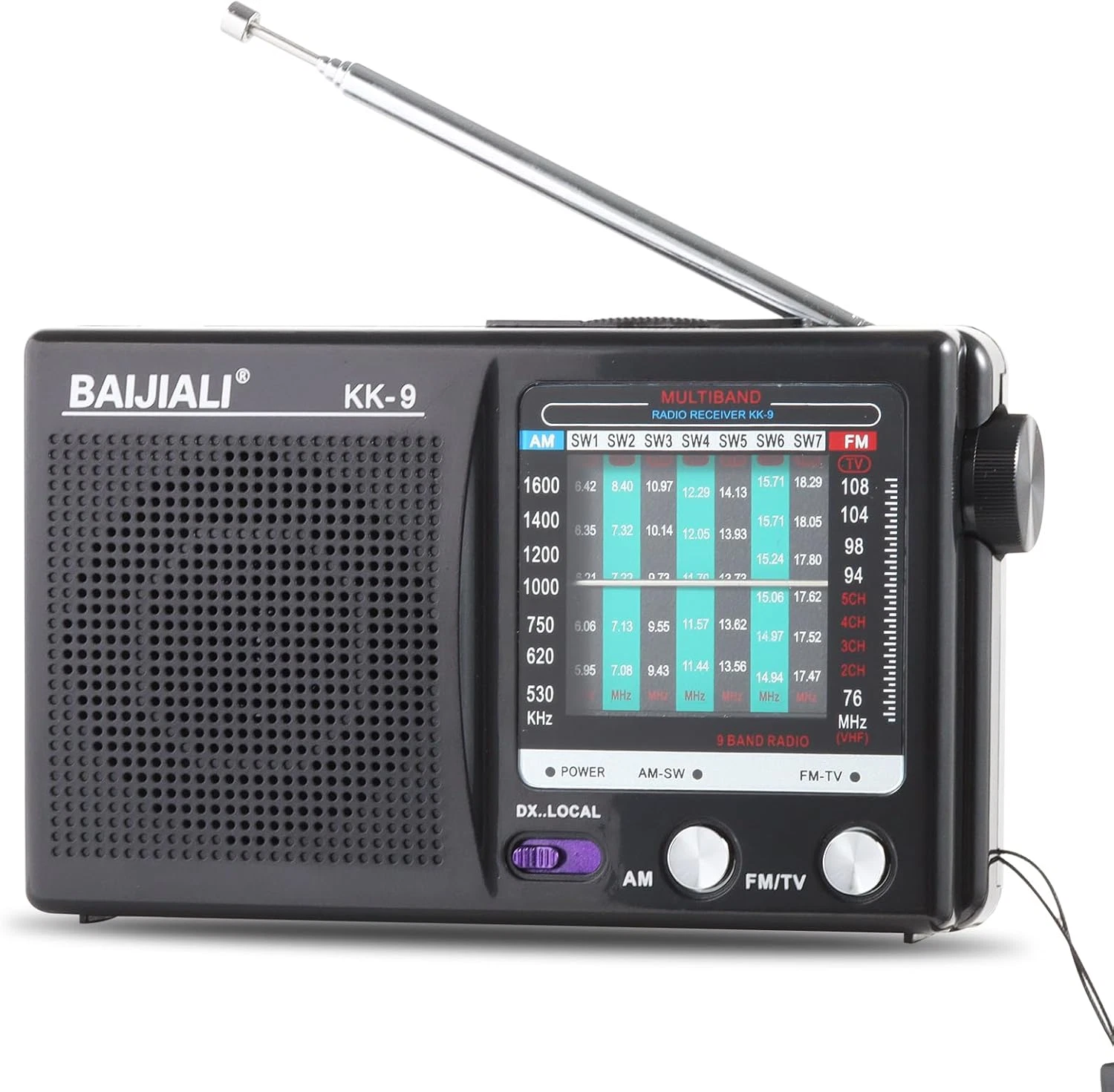 KLYNE- Portable Radio Am Fm, Transistor Radio, Plug In Wall Or Battery ...
