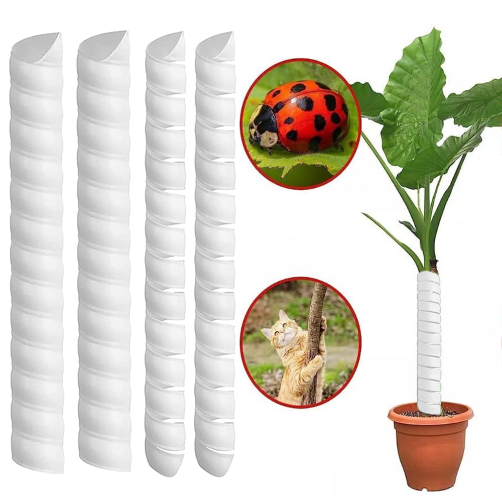 KLZO 4 Pcs Tree Trunk Protector-2 Size Plastic Spiral Tree Guard-Tree ...
