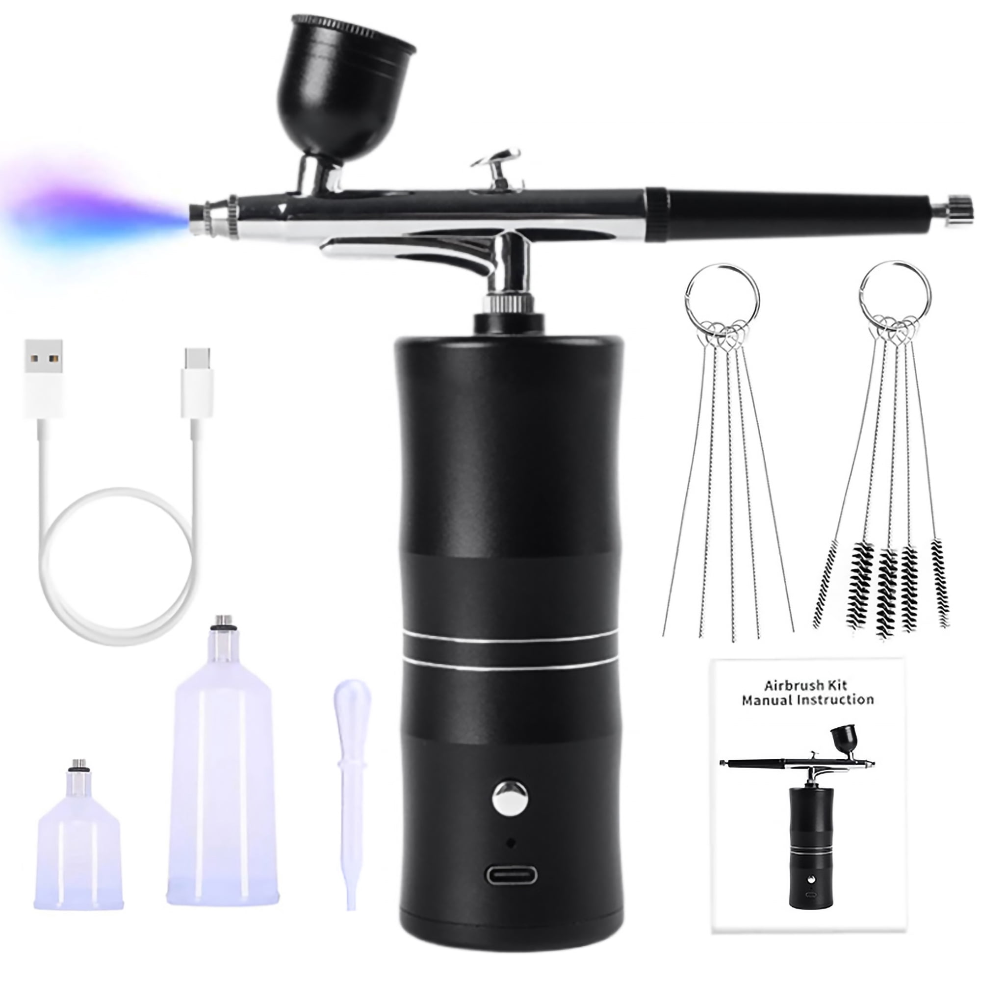 KLZO Air Brush Kit with Air Compressor, 20PSI Air Brush Spayer ...