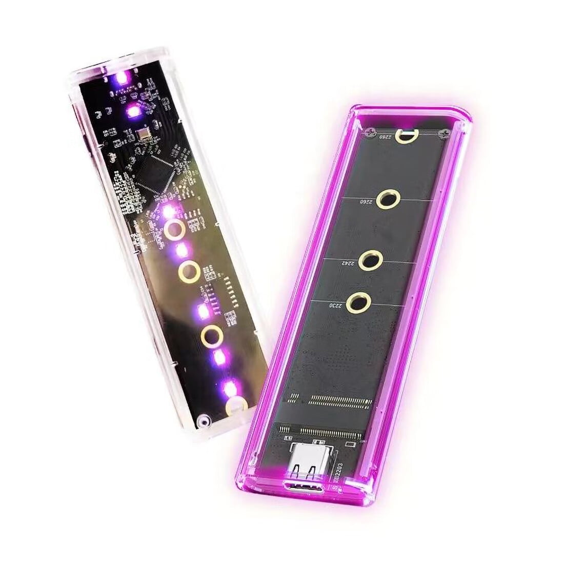 KLZO Aluminum M.2 NVME SSD Enclosure Adapter, USB External Enclosure ...