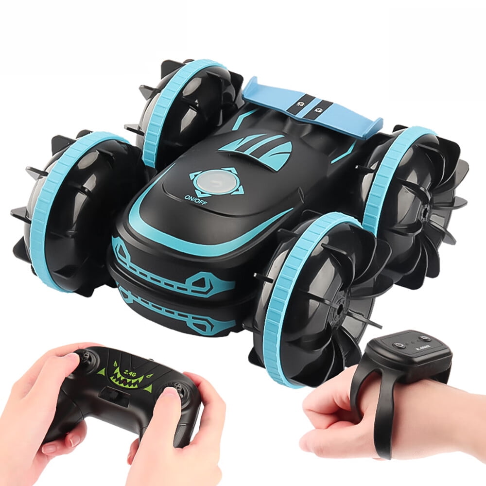 KLZO Amphibious Remote Control Car, Kids Boat 2.4GHz Waterproof RC Car ...