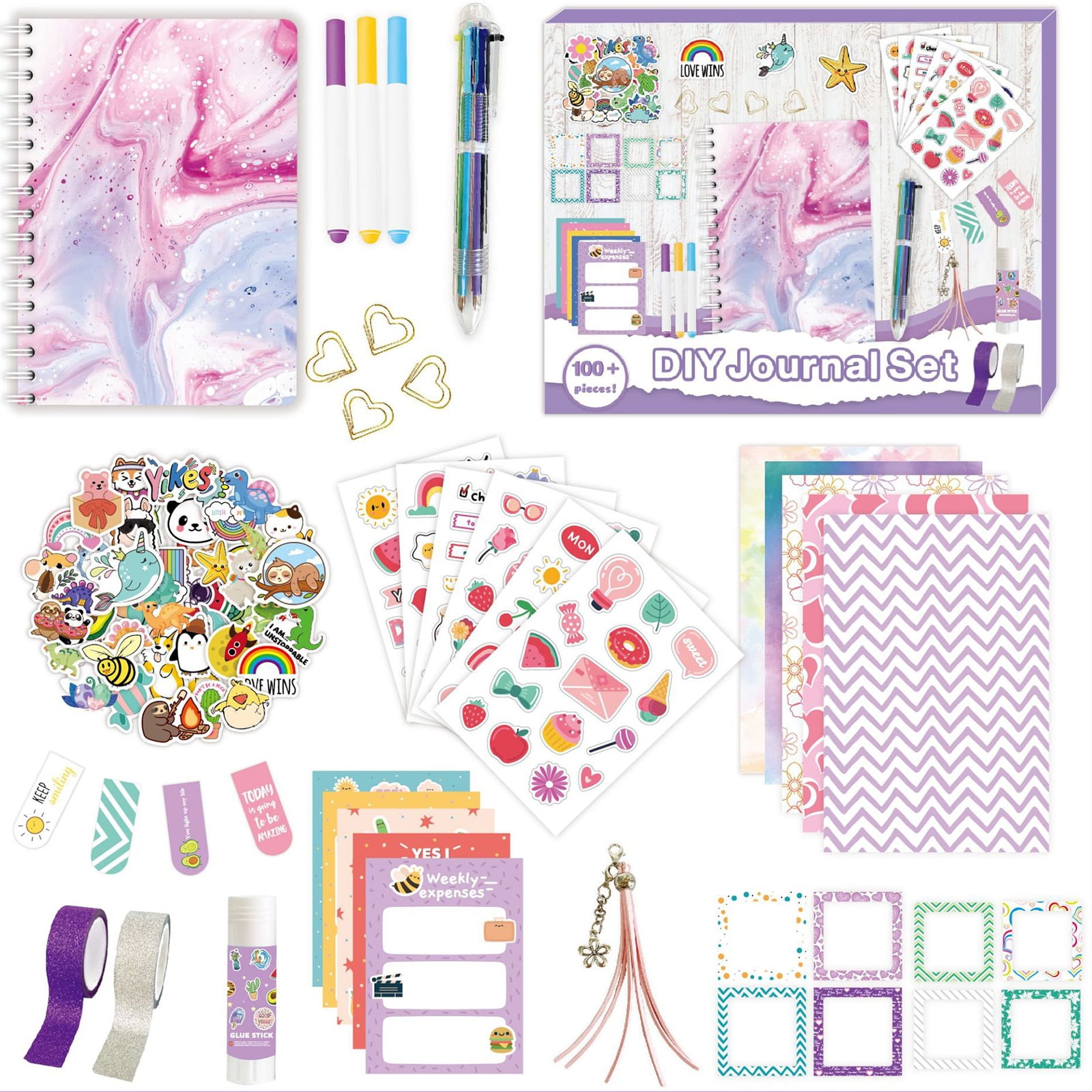 KLZO DIY Journal Set for Girls Gifts, Great Birthday Gifts for Tween ...